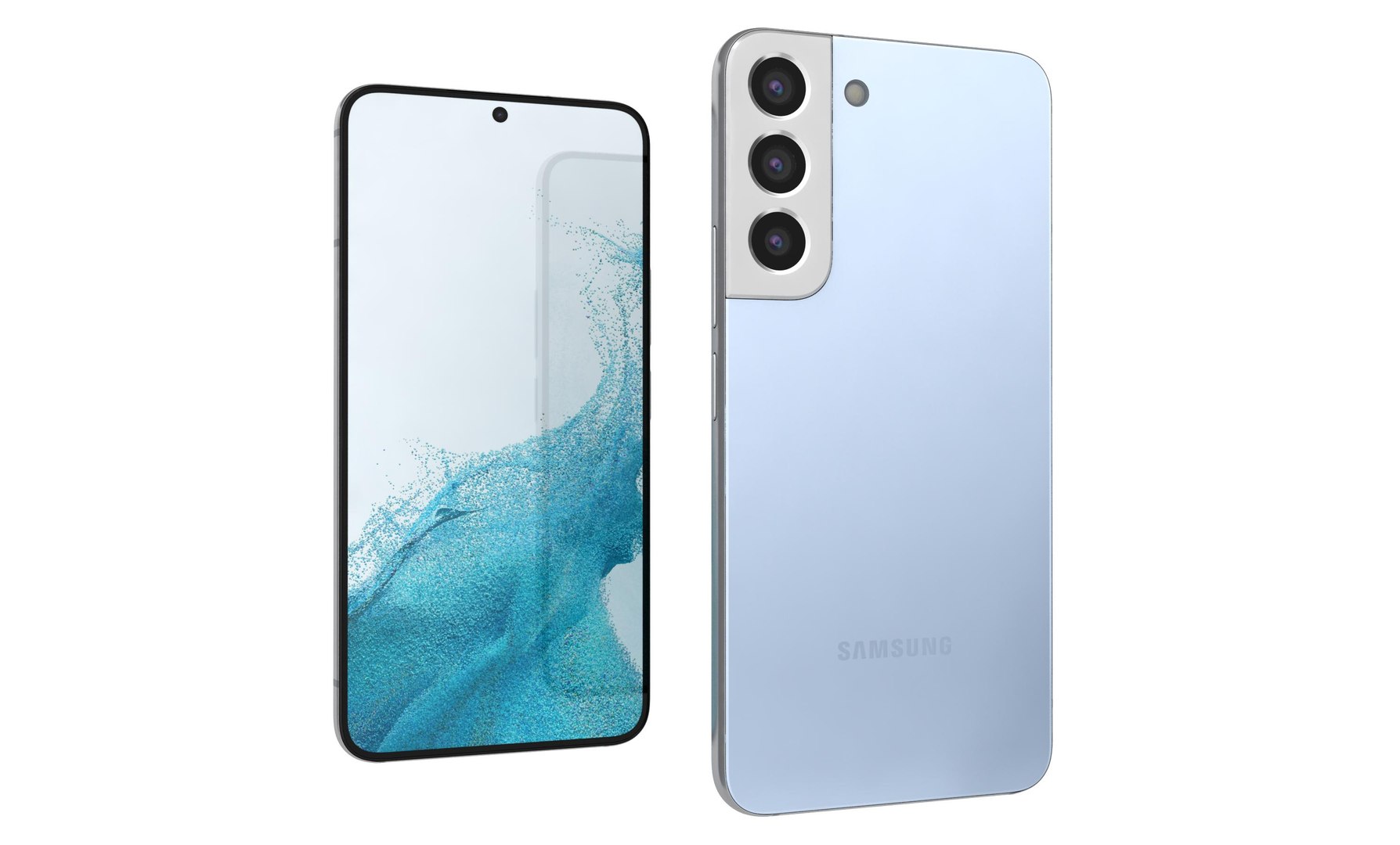 Samsung Galaxy S22 Plus Sky Blue 3D Model - TurboSquid 1879772