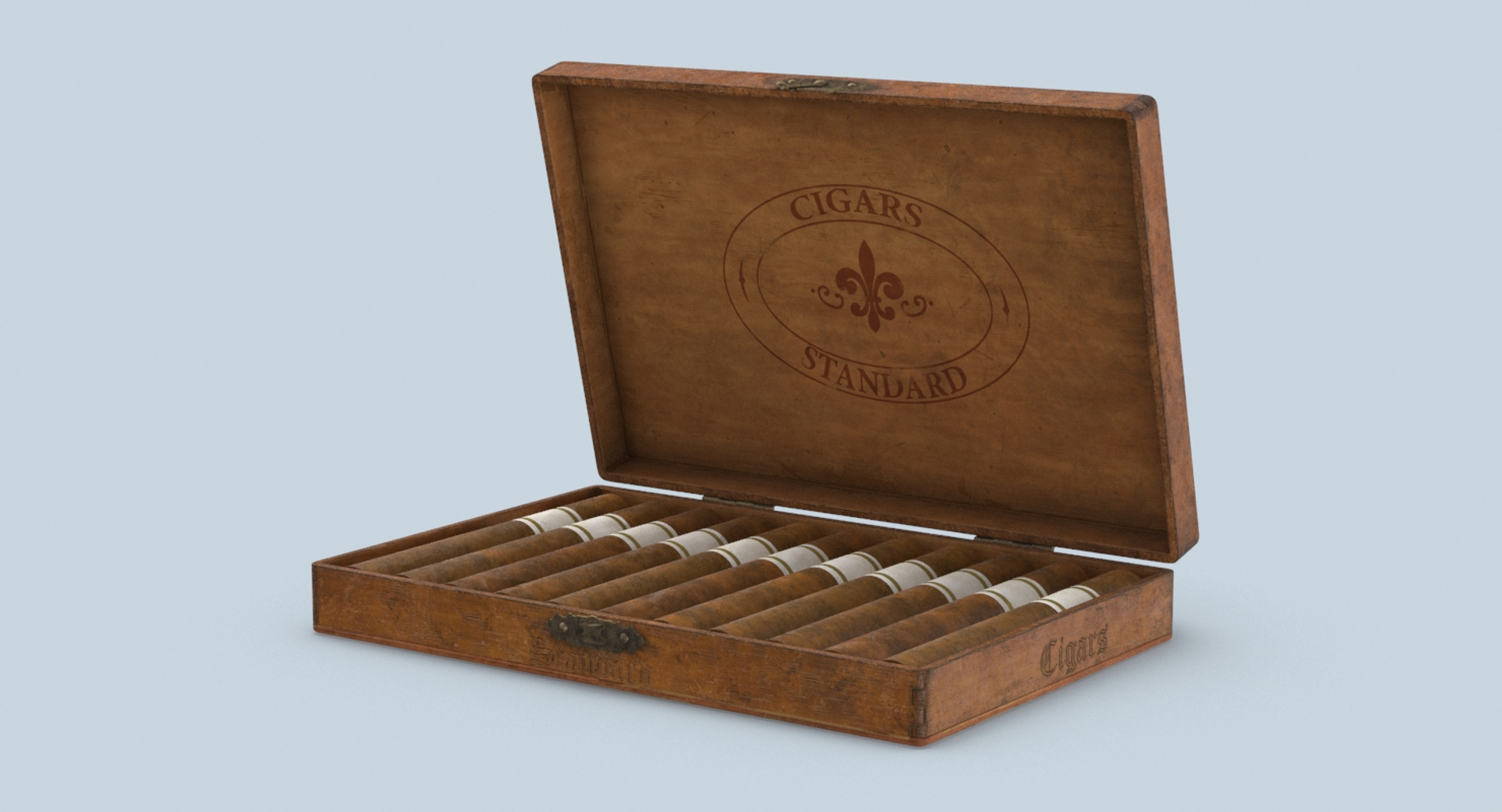 3D Vintage-wooden-cigar-box---open Model - TurboSquid 1169990