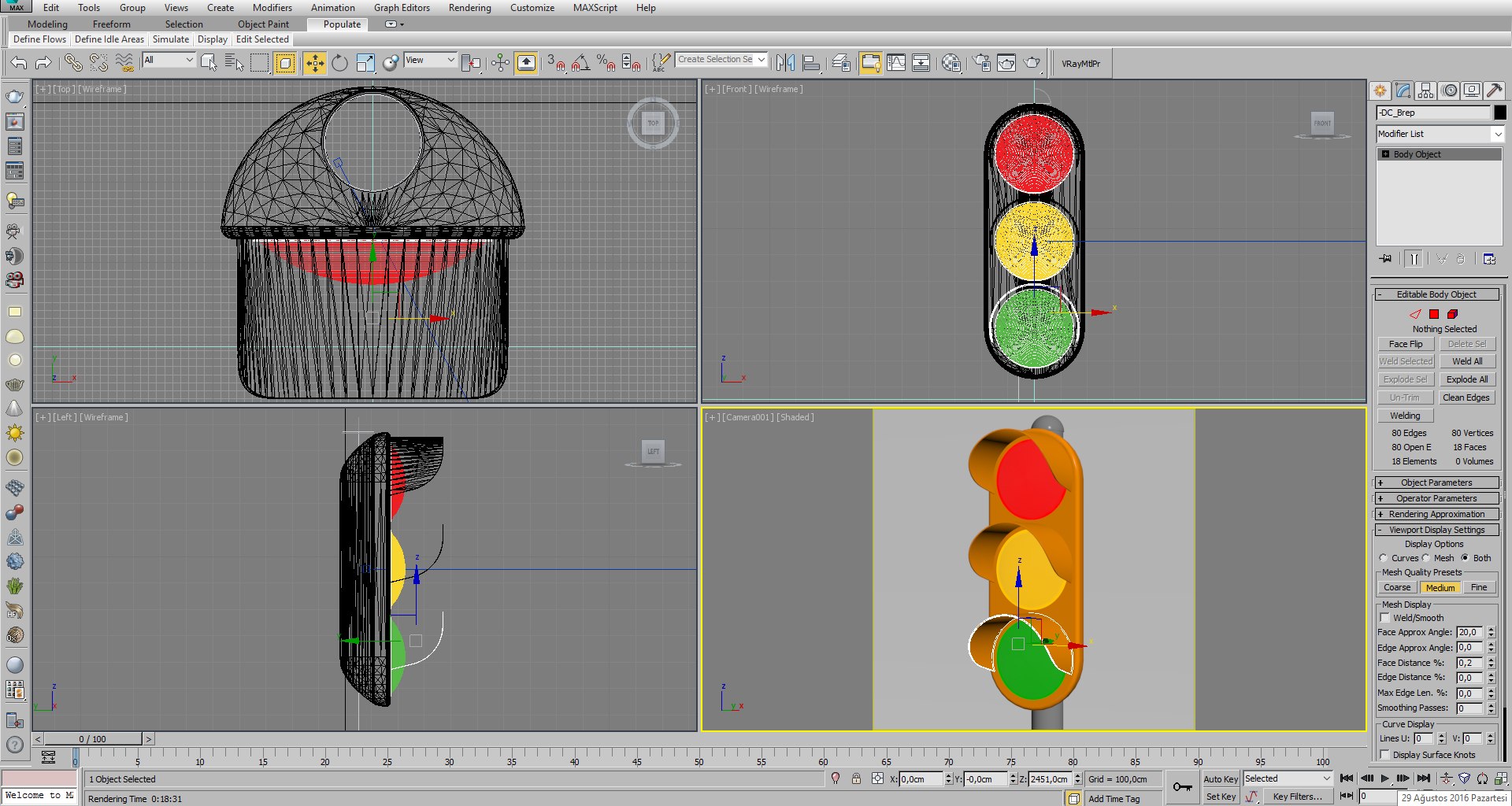 Traffic Light 3d Max