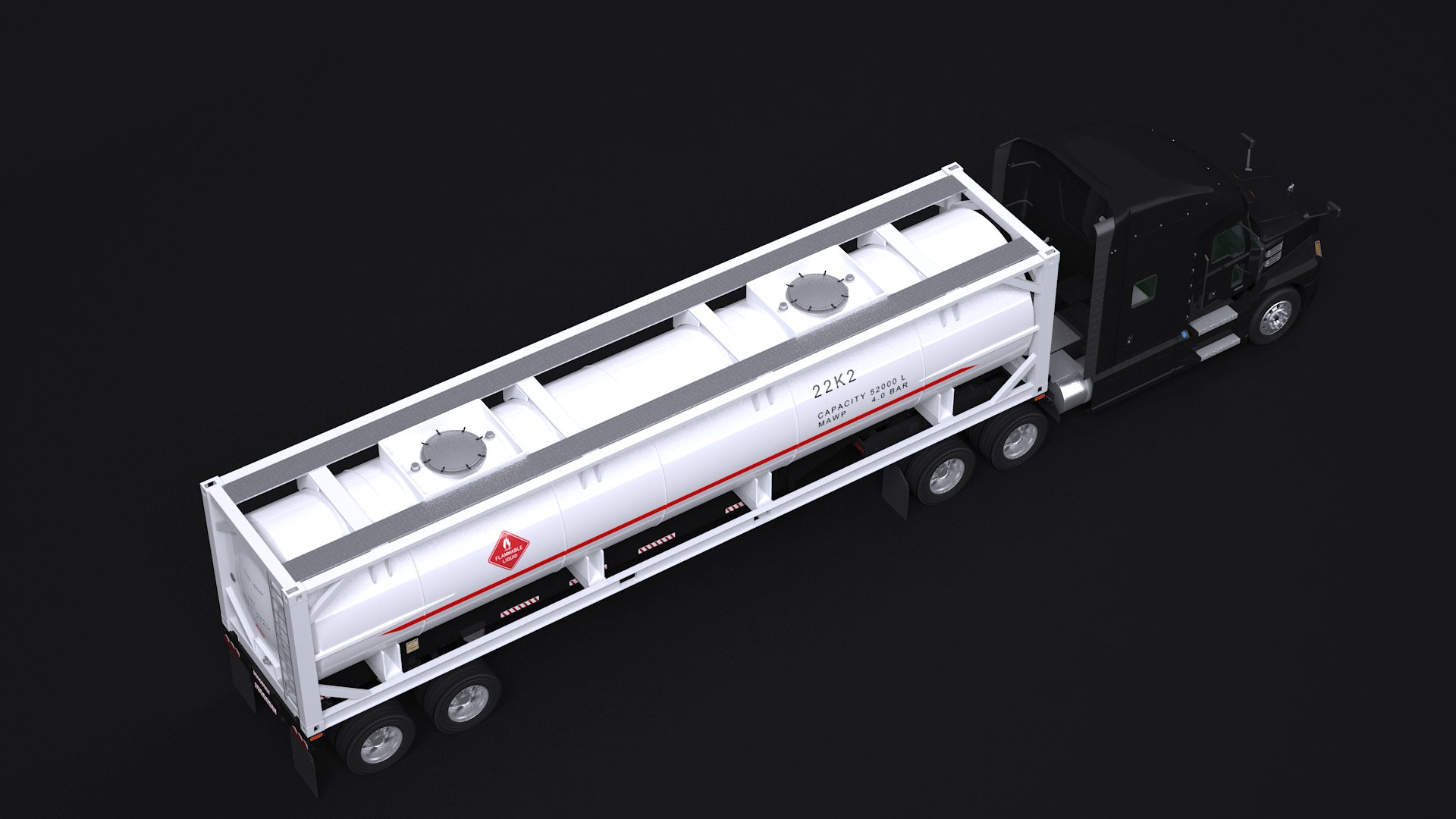 3D Mack Anthem Iso Tank - TurboSquid 1551198