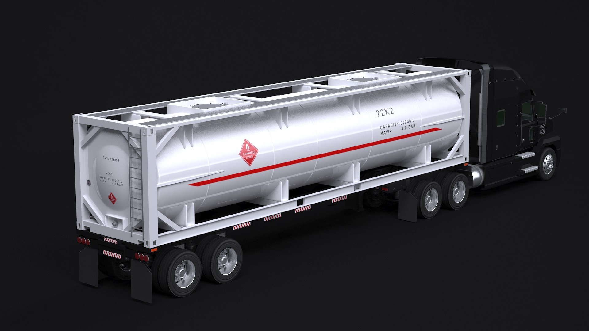 3D Mack Anthem Iso Tank - TurboSquid 1551198