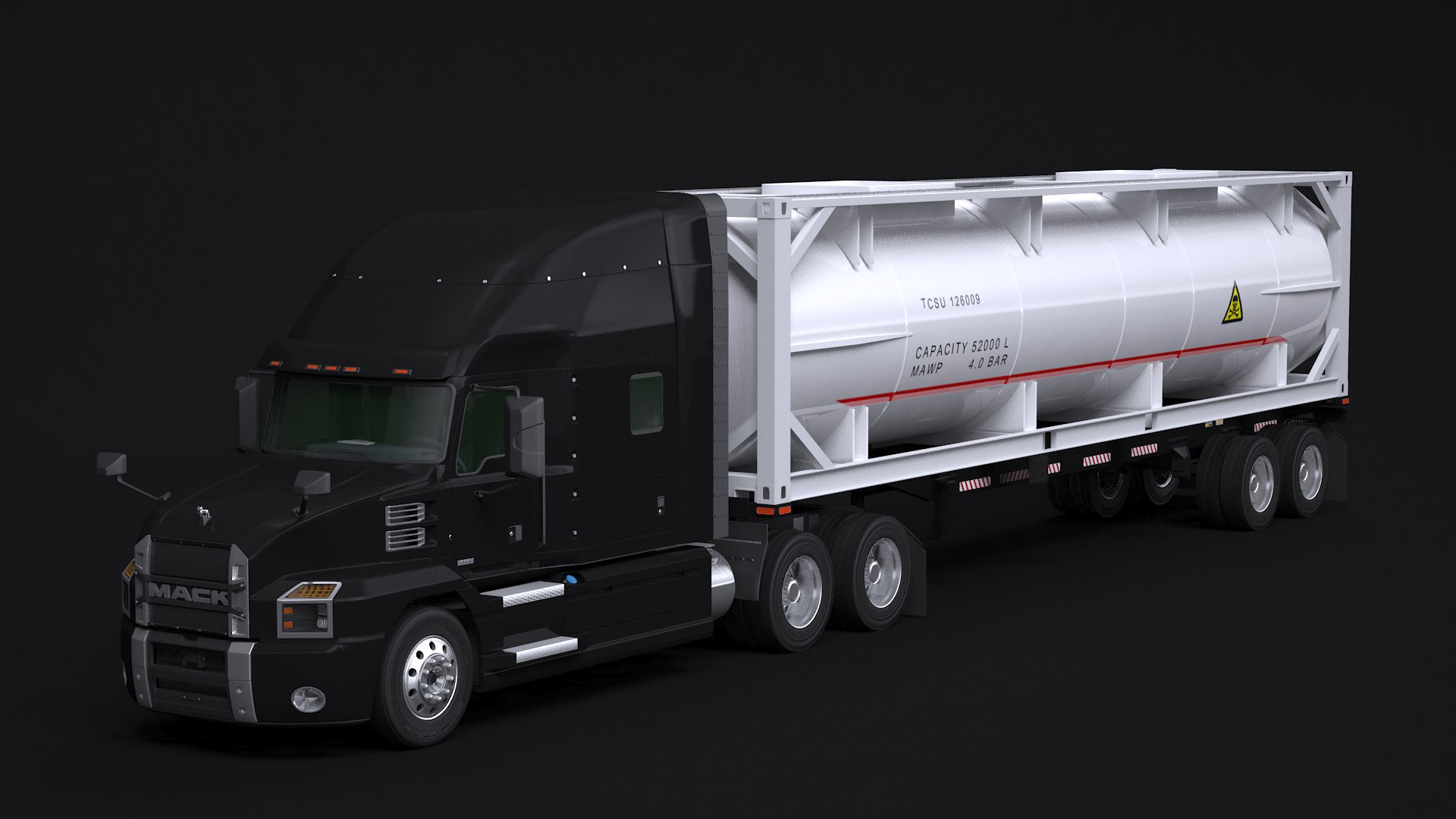 3D Mack Anthem Iso Tank - TurboSquid 1551198