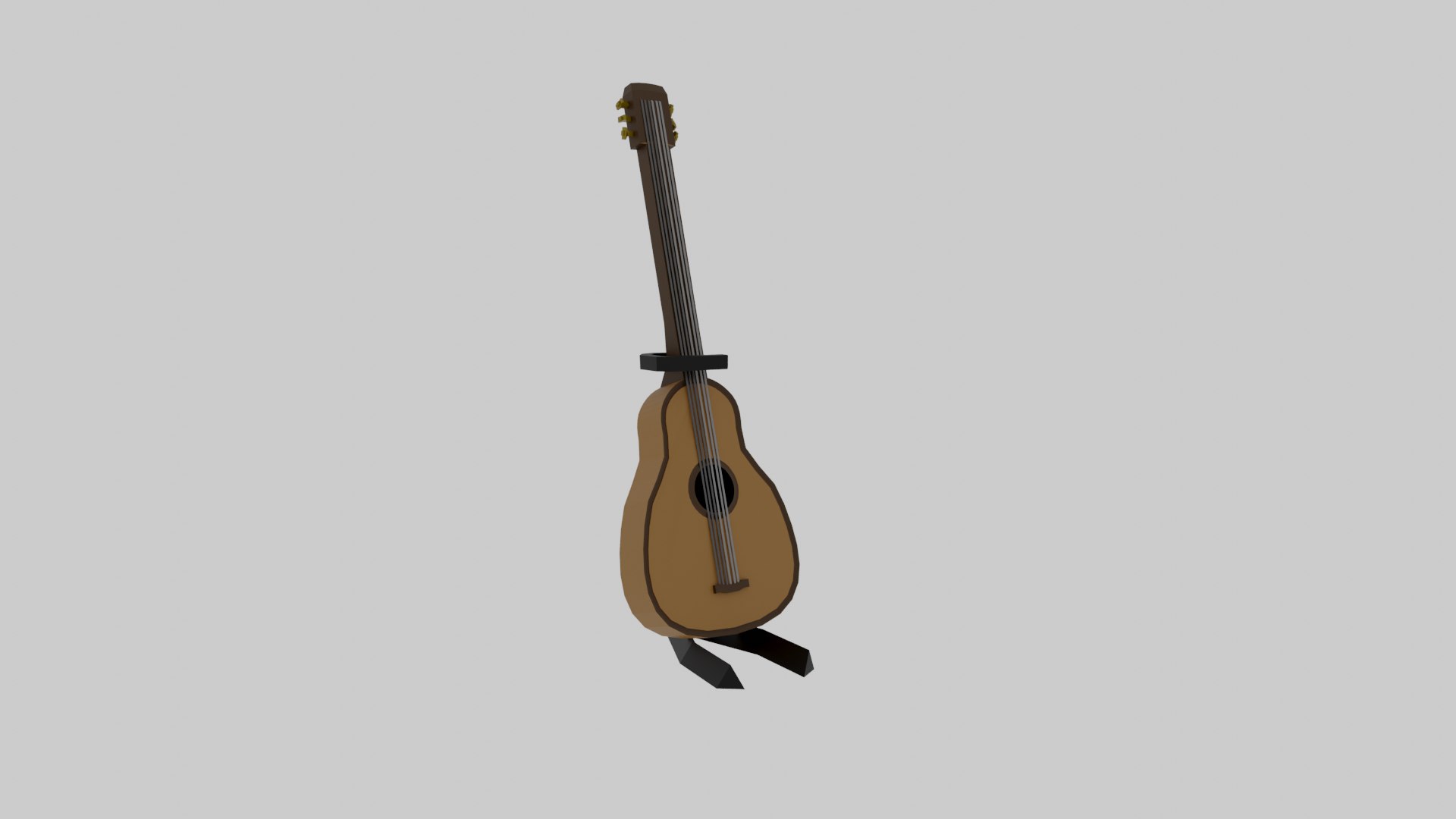 3D Low Poly Guitar Model - TurboSquid 2043100