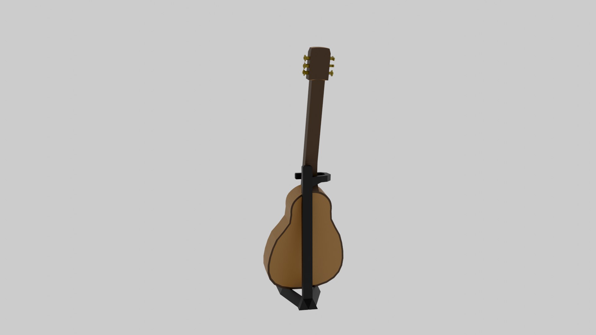 3D Low Poly Guitar Model - TurboSquid 2043100