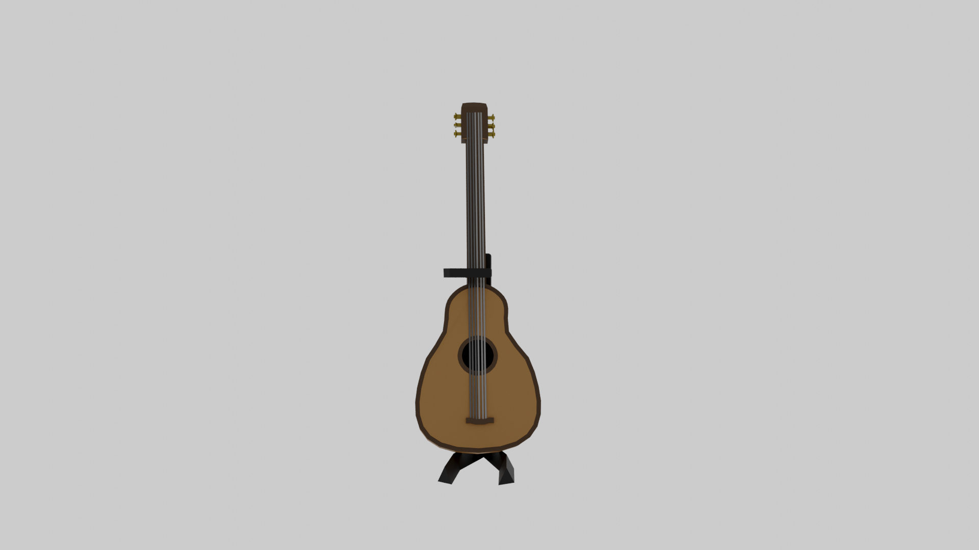 3D Low Poly Guitar Model - TurboSquid 2043100