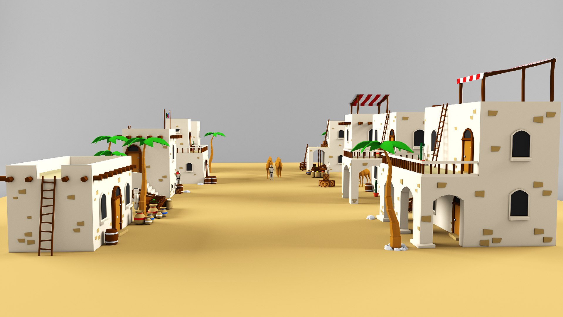 Low Poly Desert Pack 3D Model - TurboSquid 1820979