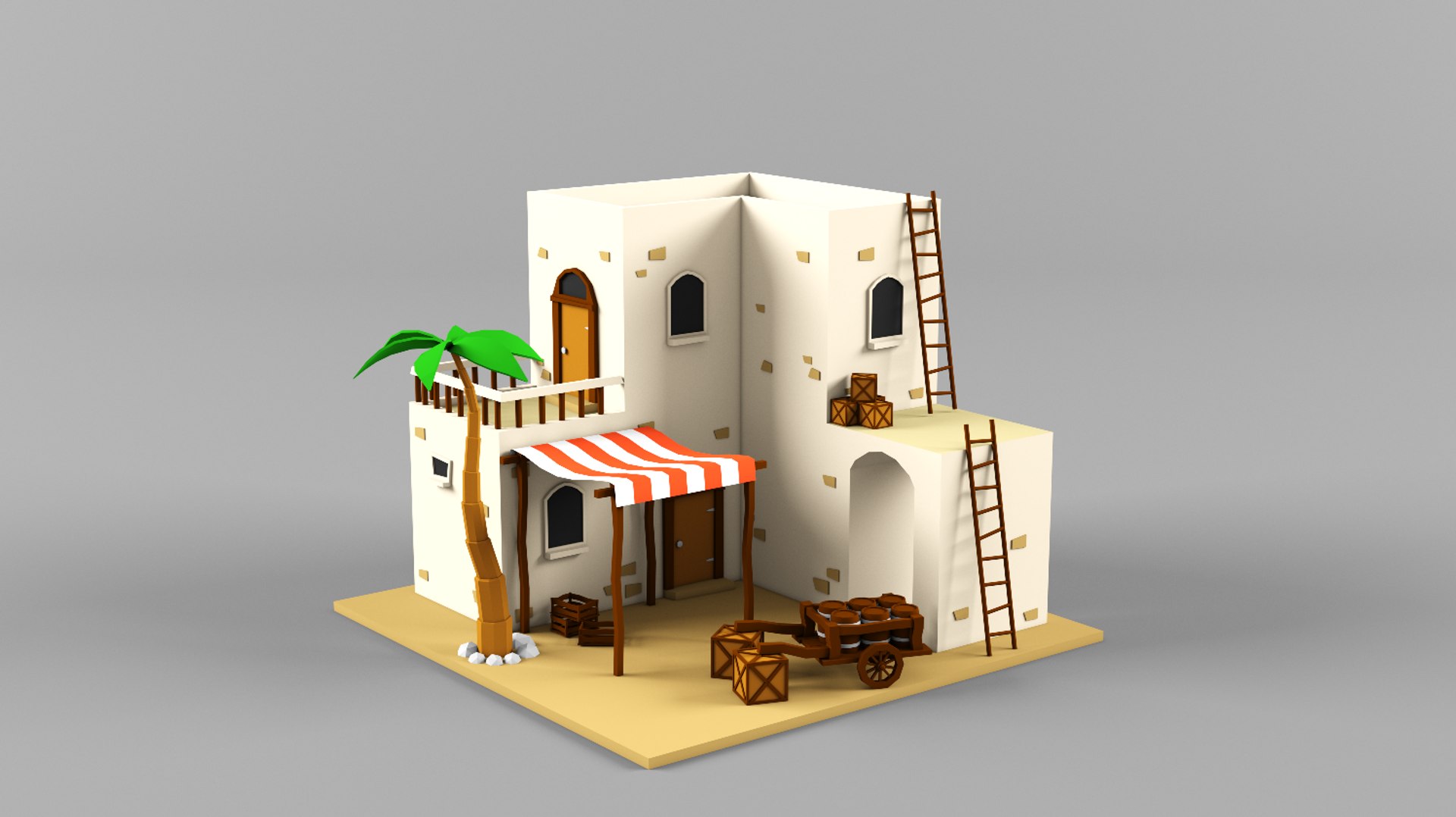 Low Poly Desert Pack 3D Model - TurboSquid 1820979