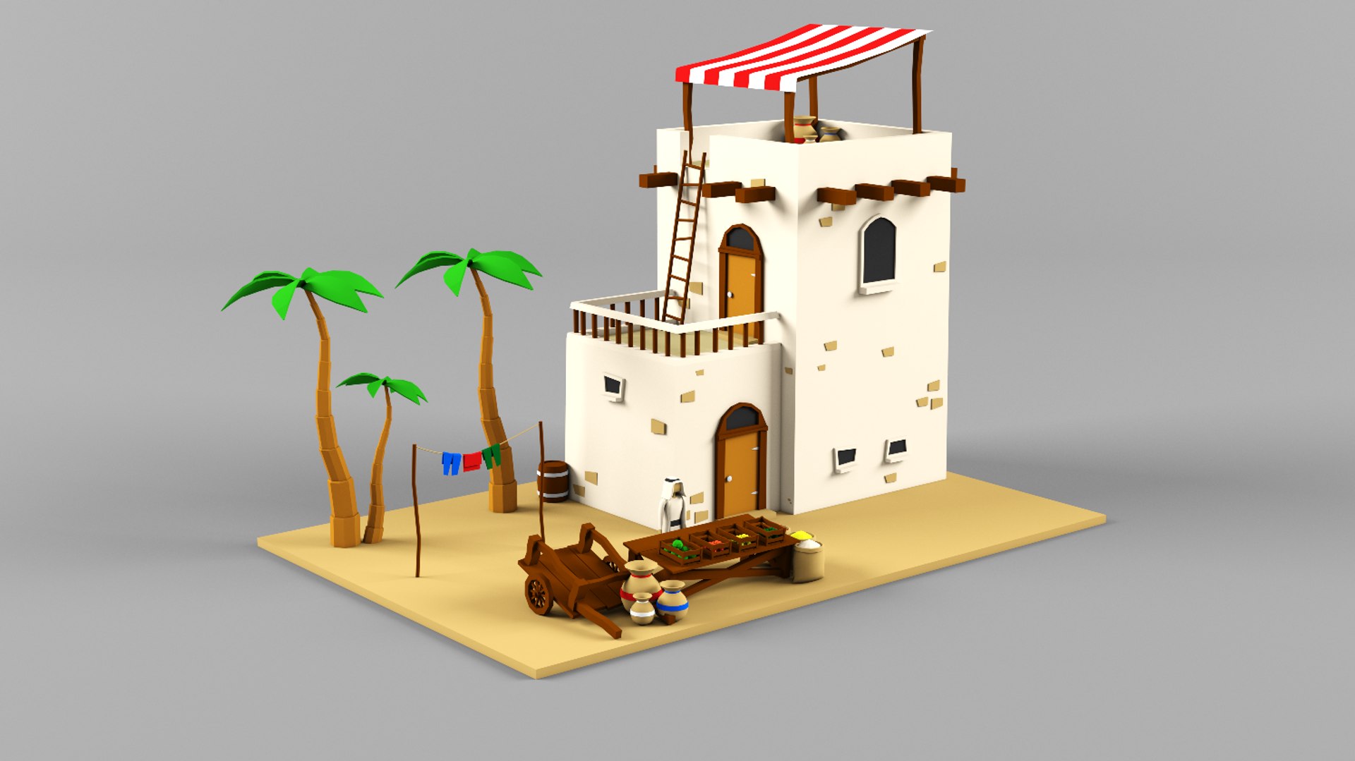 Low Poly Desert Pack 3D Model - TurboSquid 1820979