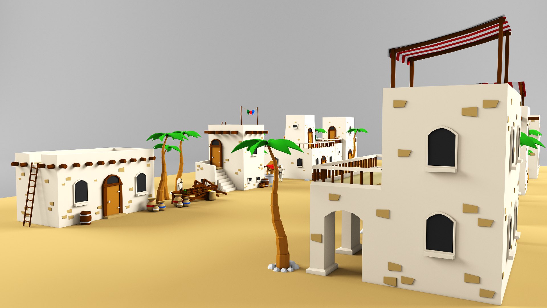 Low Poly Desert Pack 3D Model - TurboSquid 1820979