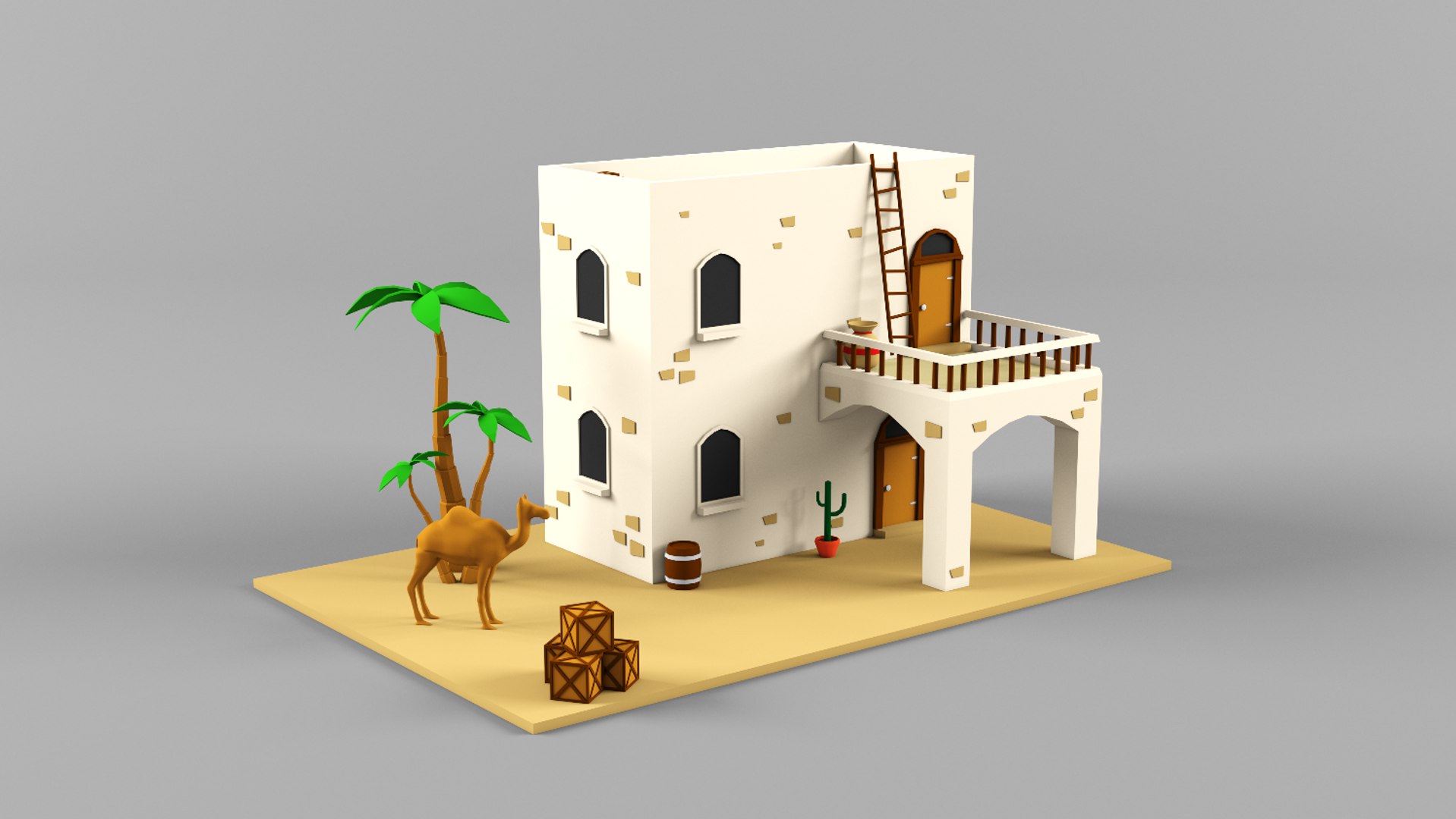 Low Poly Desert Pack 3D Model - TurboSquid 1820979