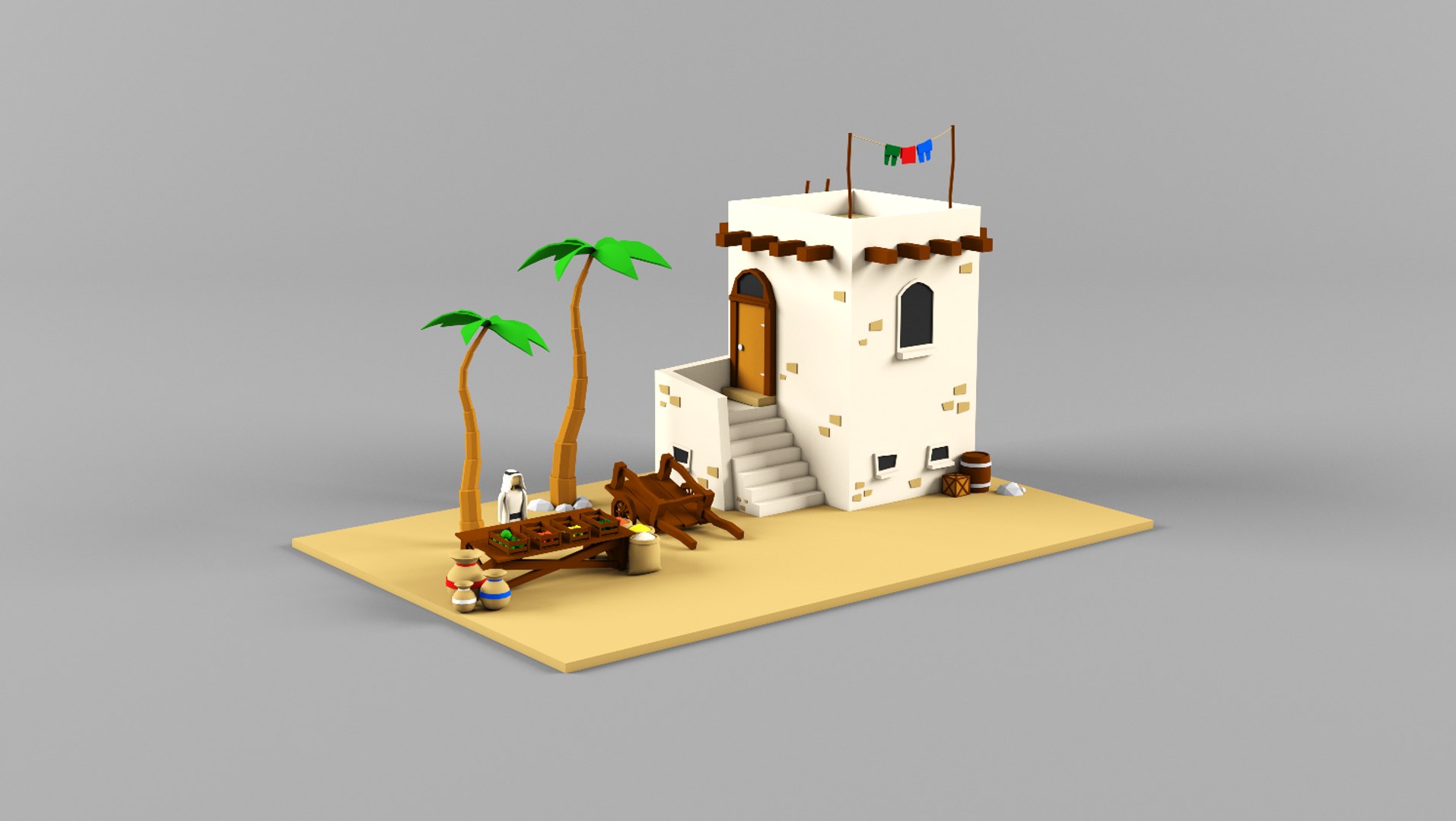 Low Poly Desert Pack 3D Model - TurboSquid 1820979