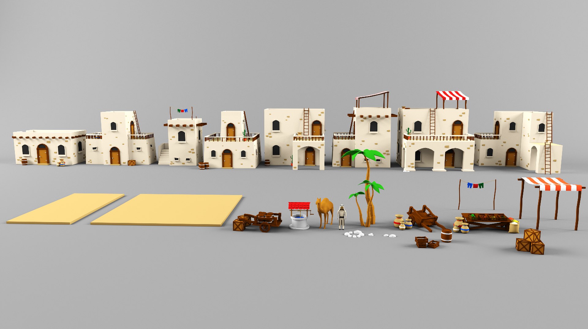 Low Poly Desert Pack 3D Model - TurboSquid 1820979
