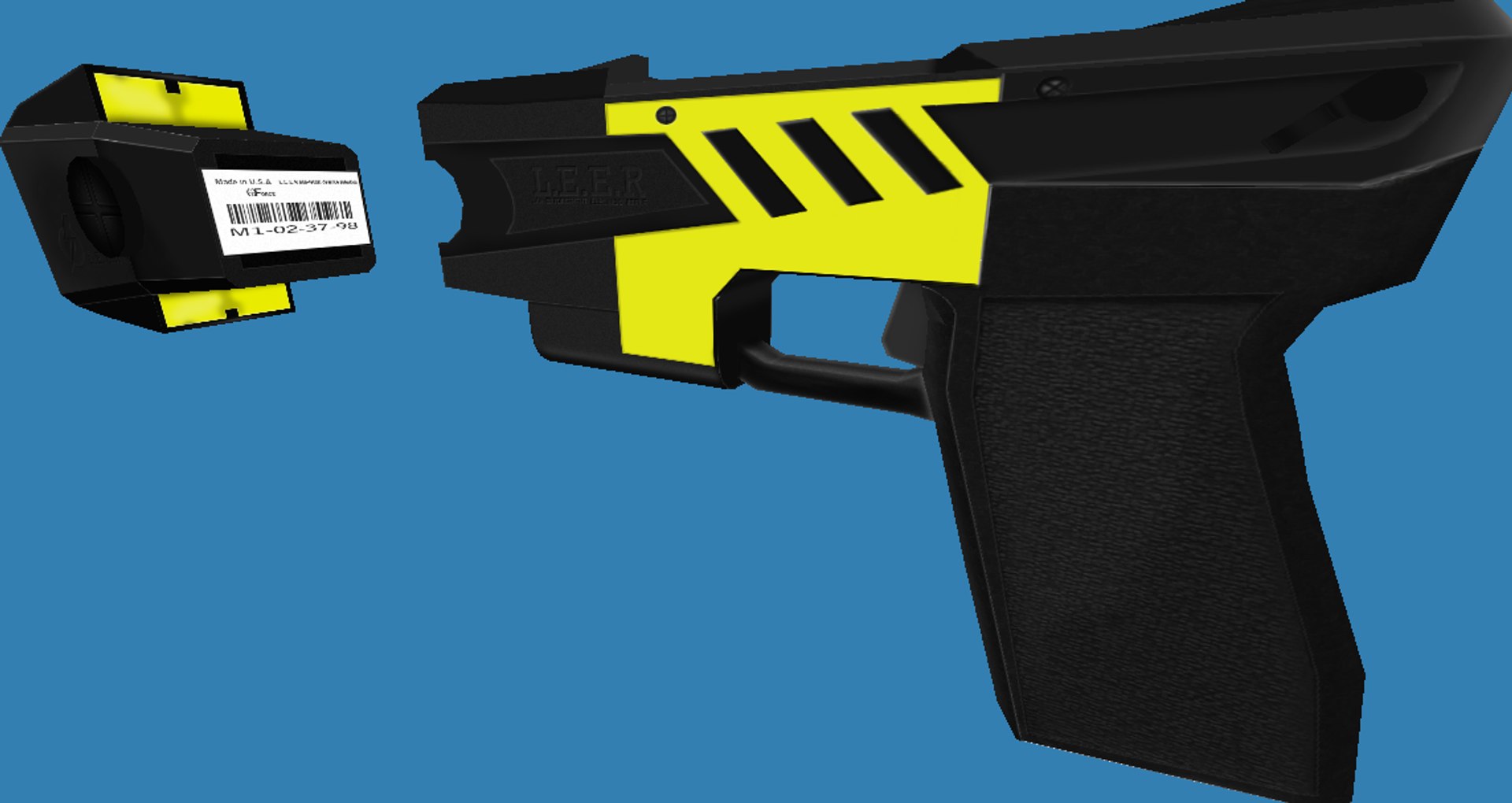 3d Stun Gun Model