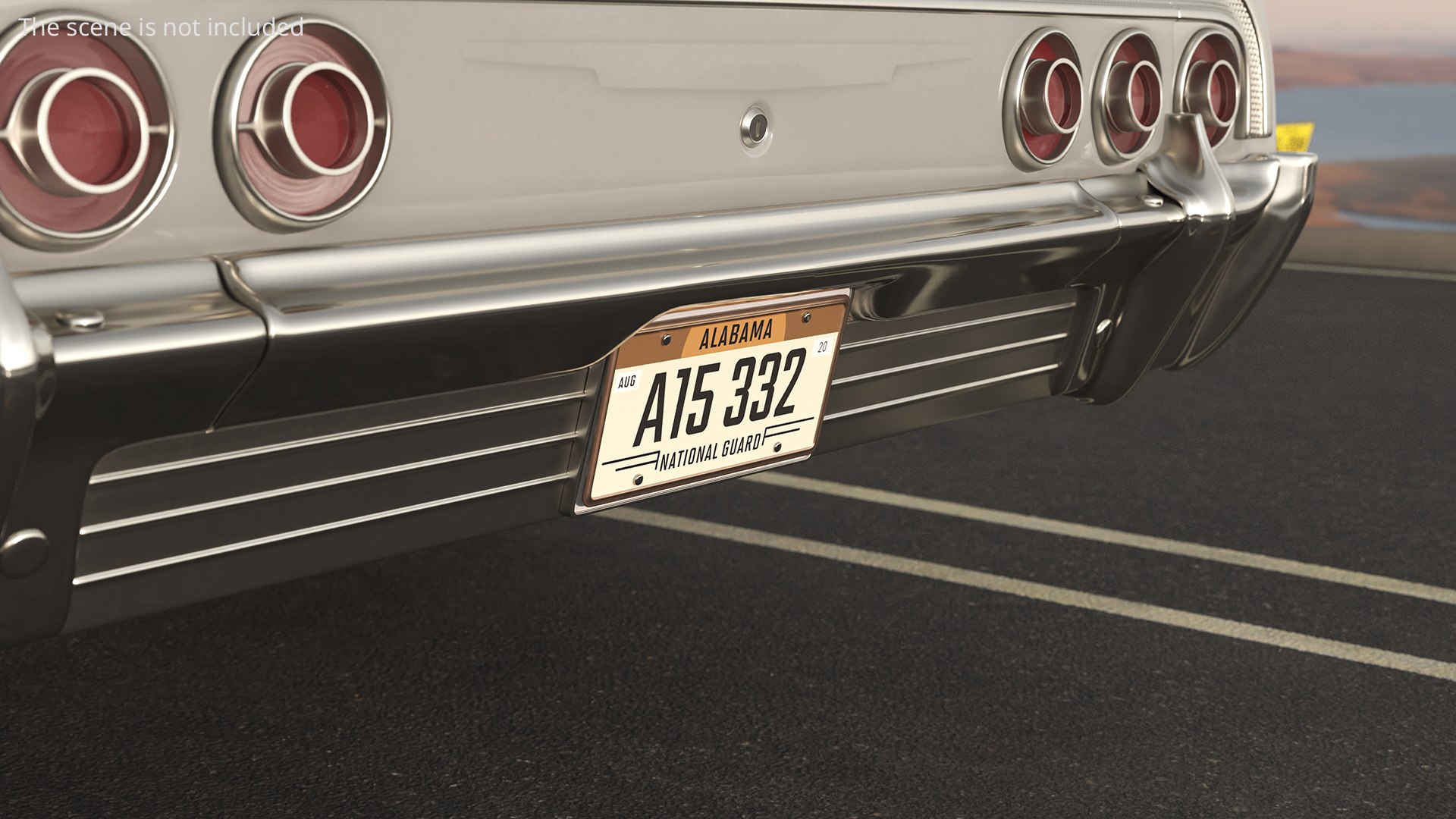 Alabama National Guard Car License Plate 2020 3D - TurboSquid 2466159