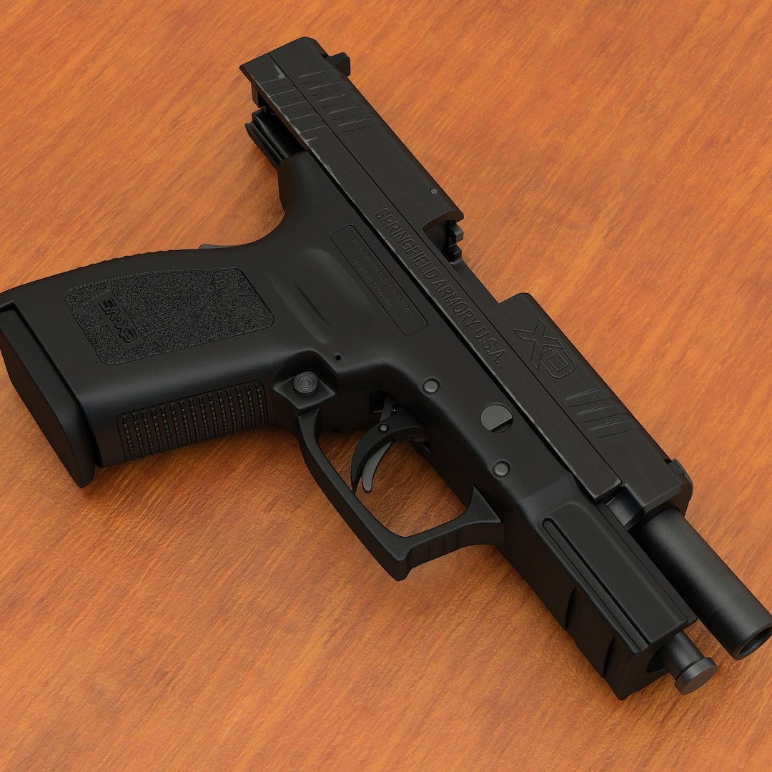 3d Springfield Xd Handgun 45 Model