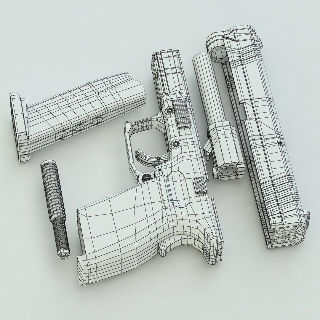 3d Springfield Xd Handgun 45 Model