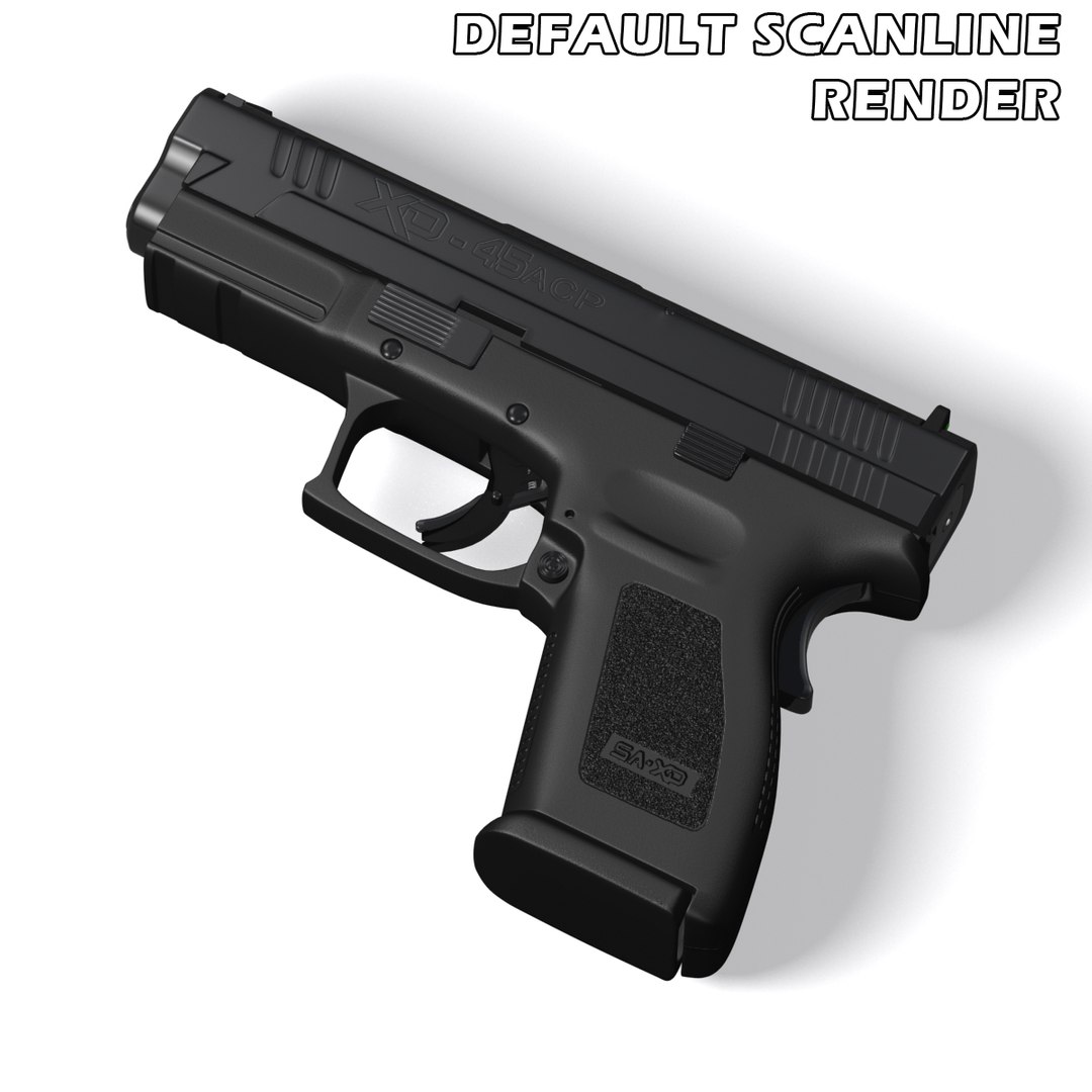 3d Springfield Xd Handgun 45 Model