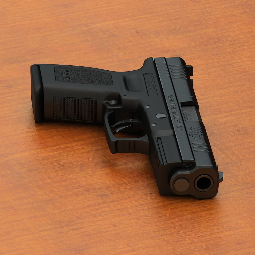 3d Springfield Xd Handgun 45 Model