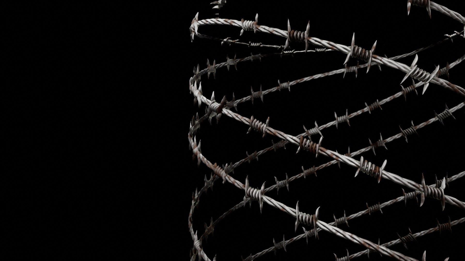 Seamless Barbed Wire Substance Material And Textures 3D Model ...