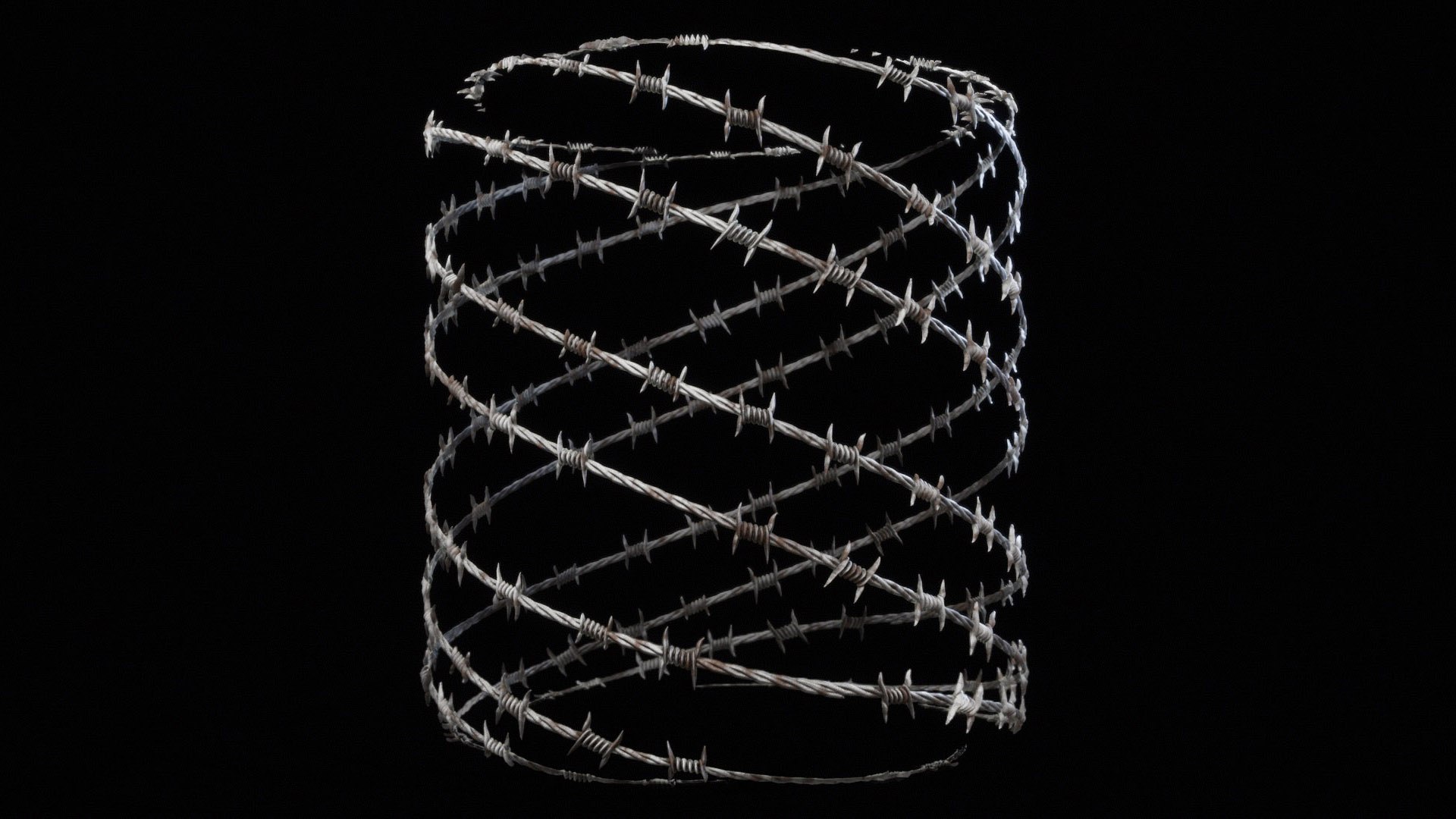 Seamless Barbed Wire Substance Material And Textures 3D Model ...