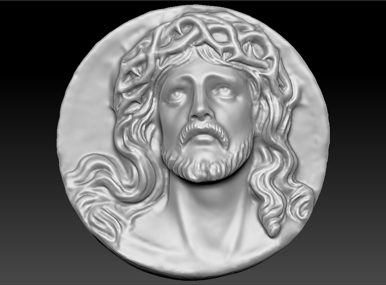 Jesus Relief Cnc Obj