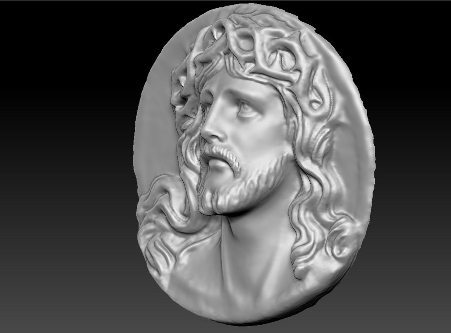 Jesus Relief Cnc Obj