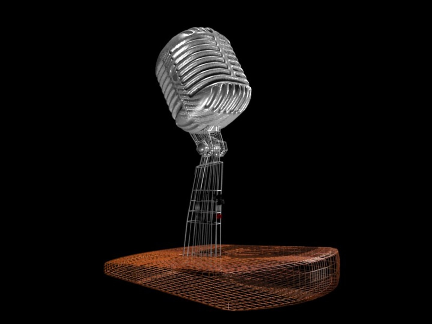 3d model microphone