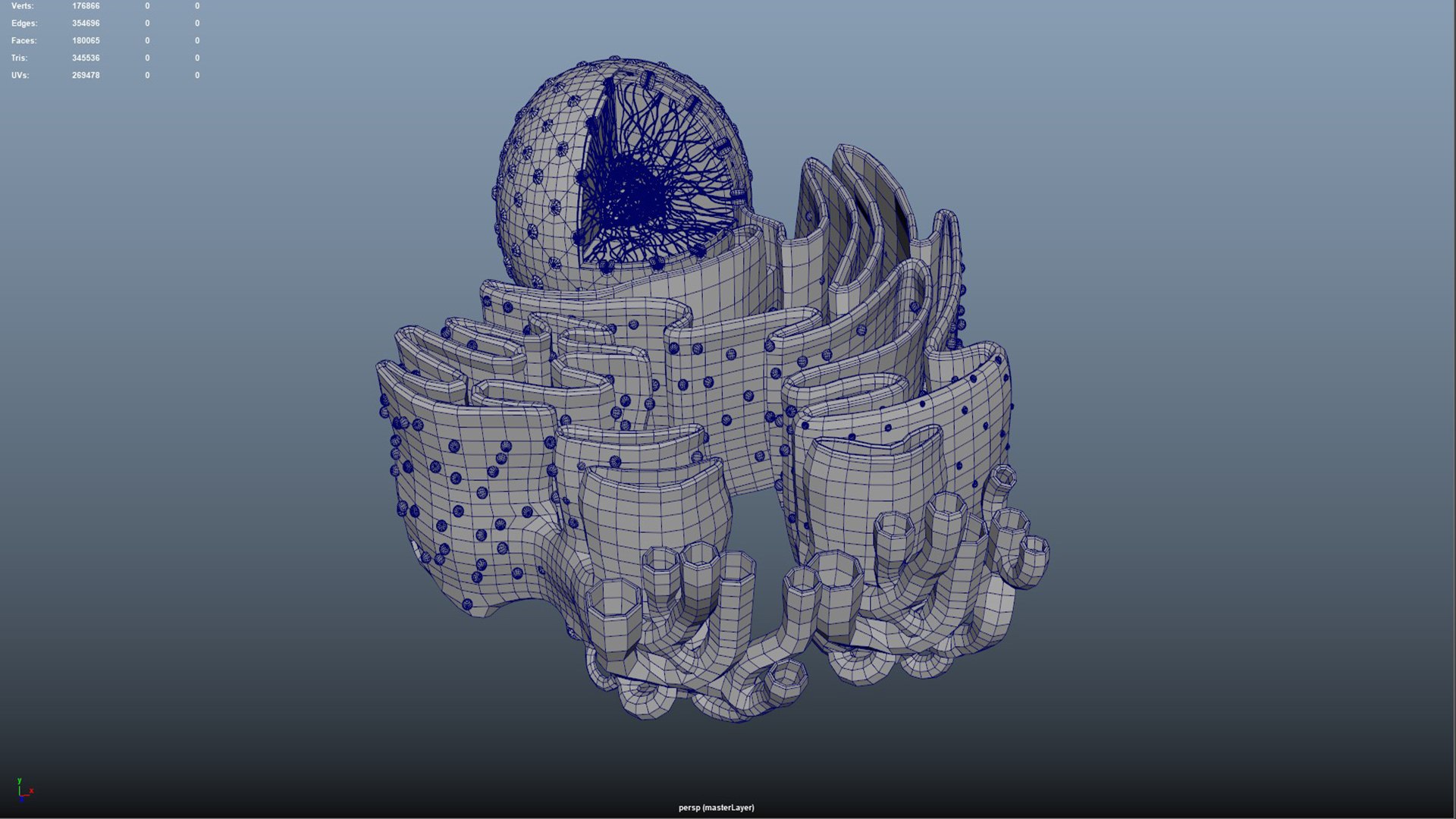 Nucleus With Endoplasmic Reticulum 3D Model - TurboSquid 2210577
