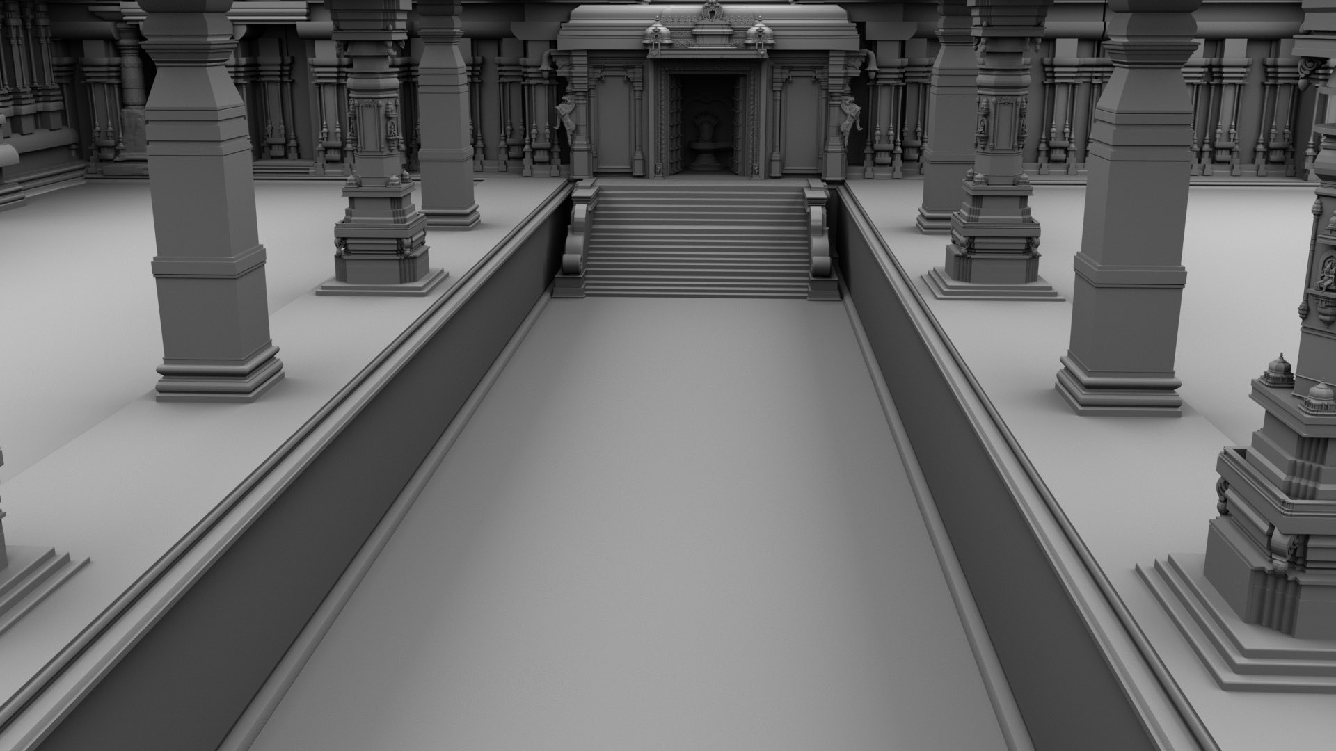 Lord Shiva Temple Interior Model - TurboSquid 1924804