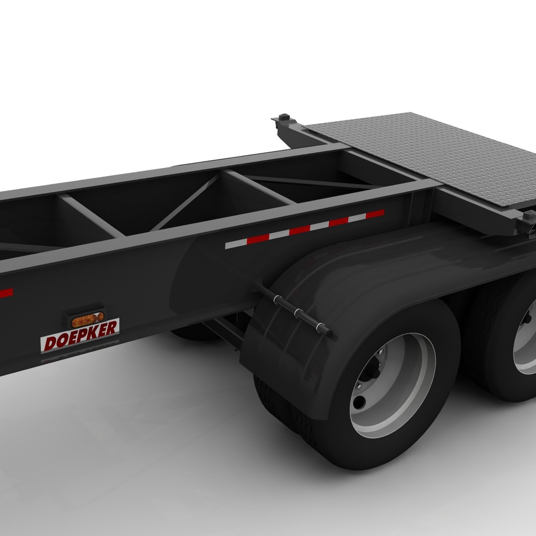 Trailer Doepker Containe Model - TurboSquid 1283914