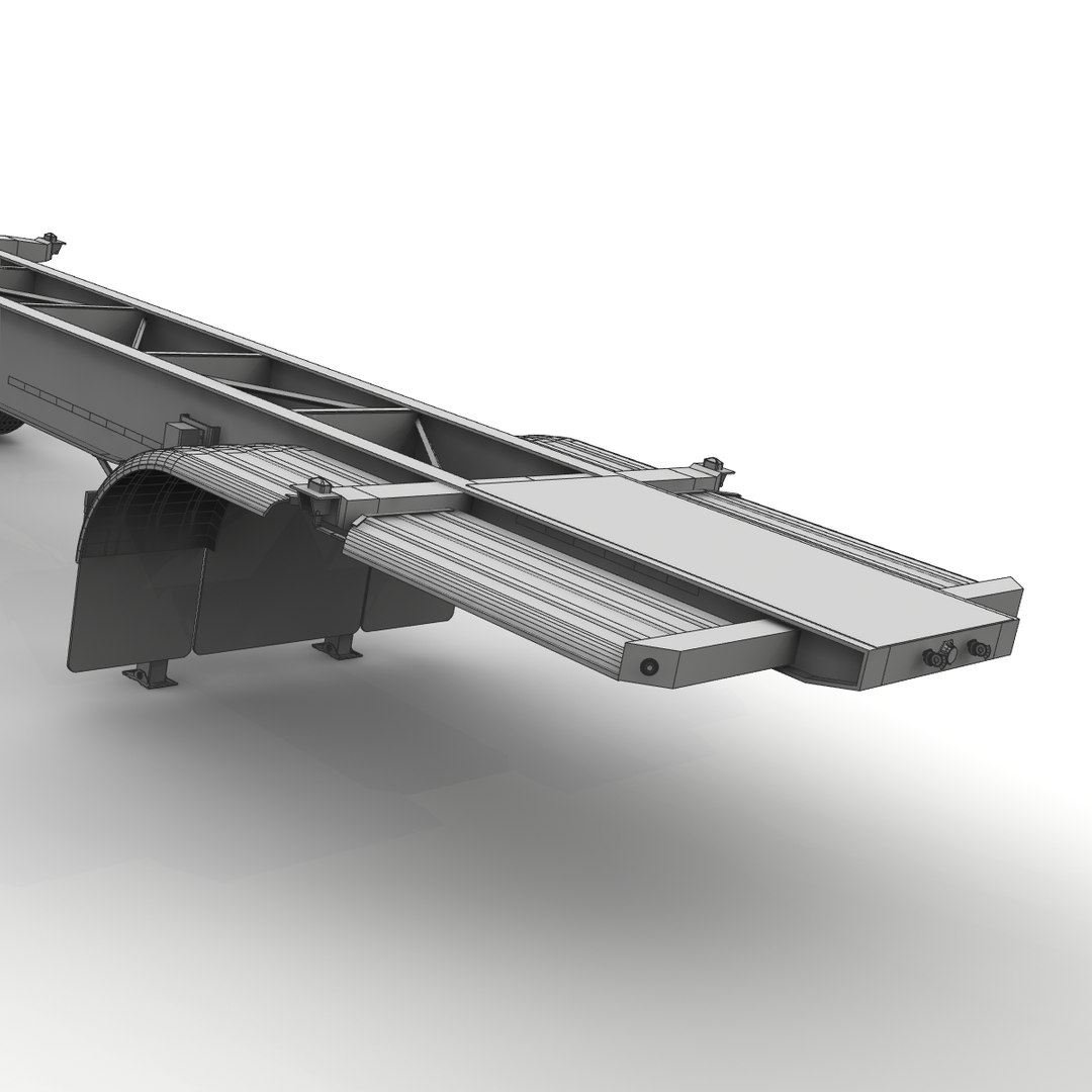 Trailer Doepker Containe Model - TurboSquid 1283914