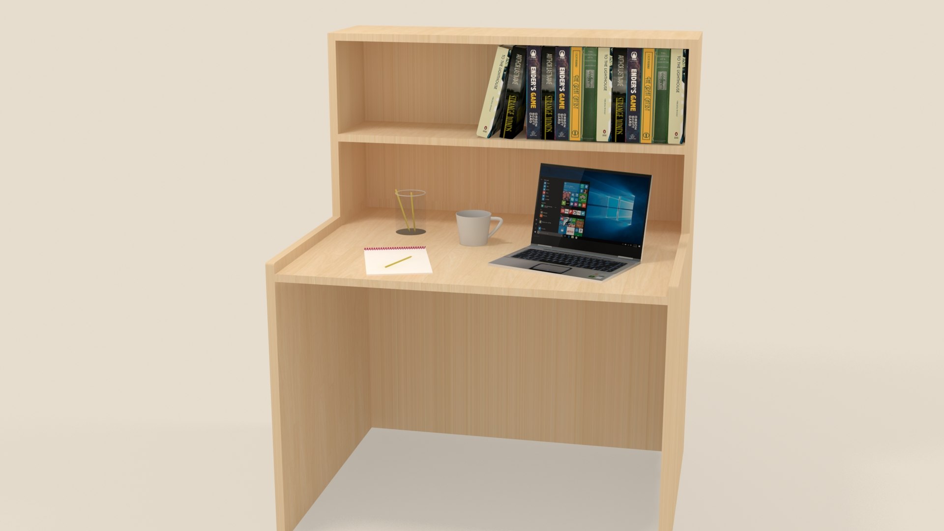 Reading Table Book Laptop 3D - TurboSquid 1362083