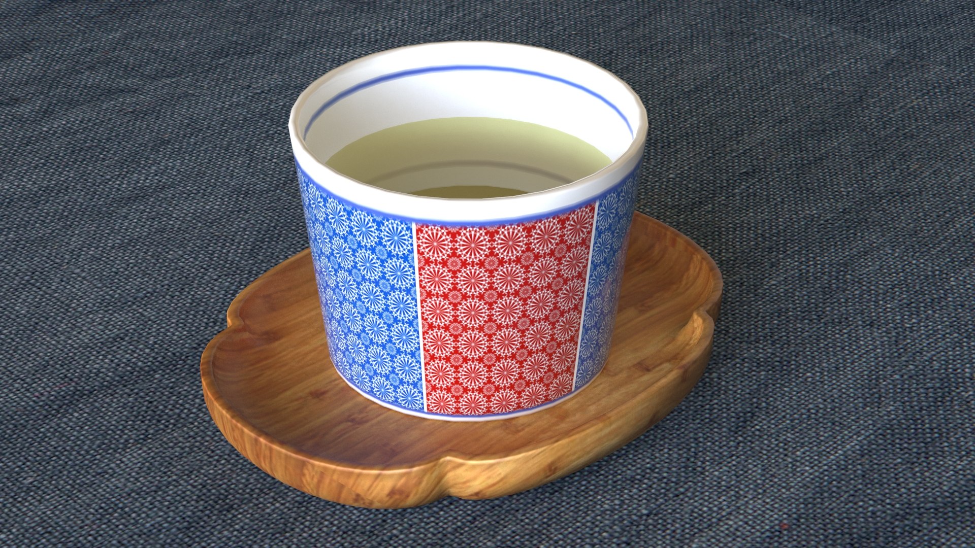 3D Cup Of Green Tea Model - TurboSquid 1852319