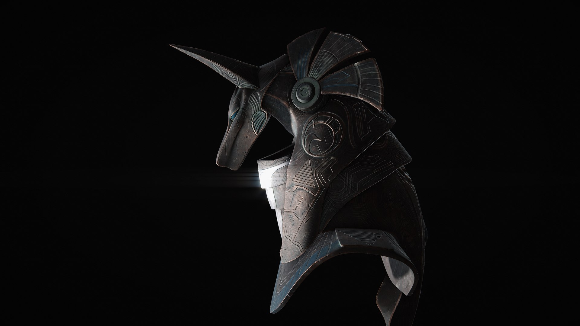 3D Model Startgate Anubis Guard Helmet - TurboSquid 1567947