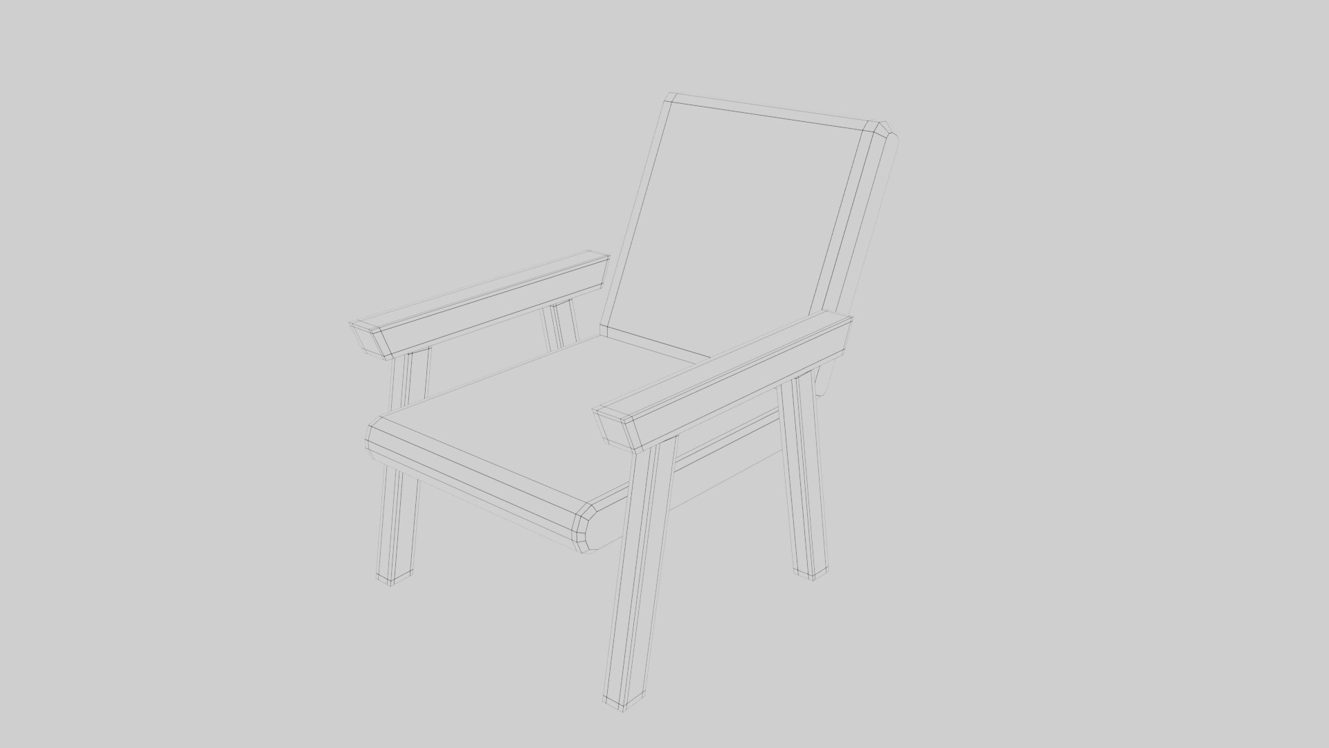 Low Poly Chair 3D Model Game Ready 3D Model - TurboSquid 2381633