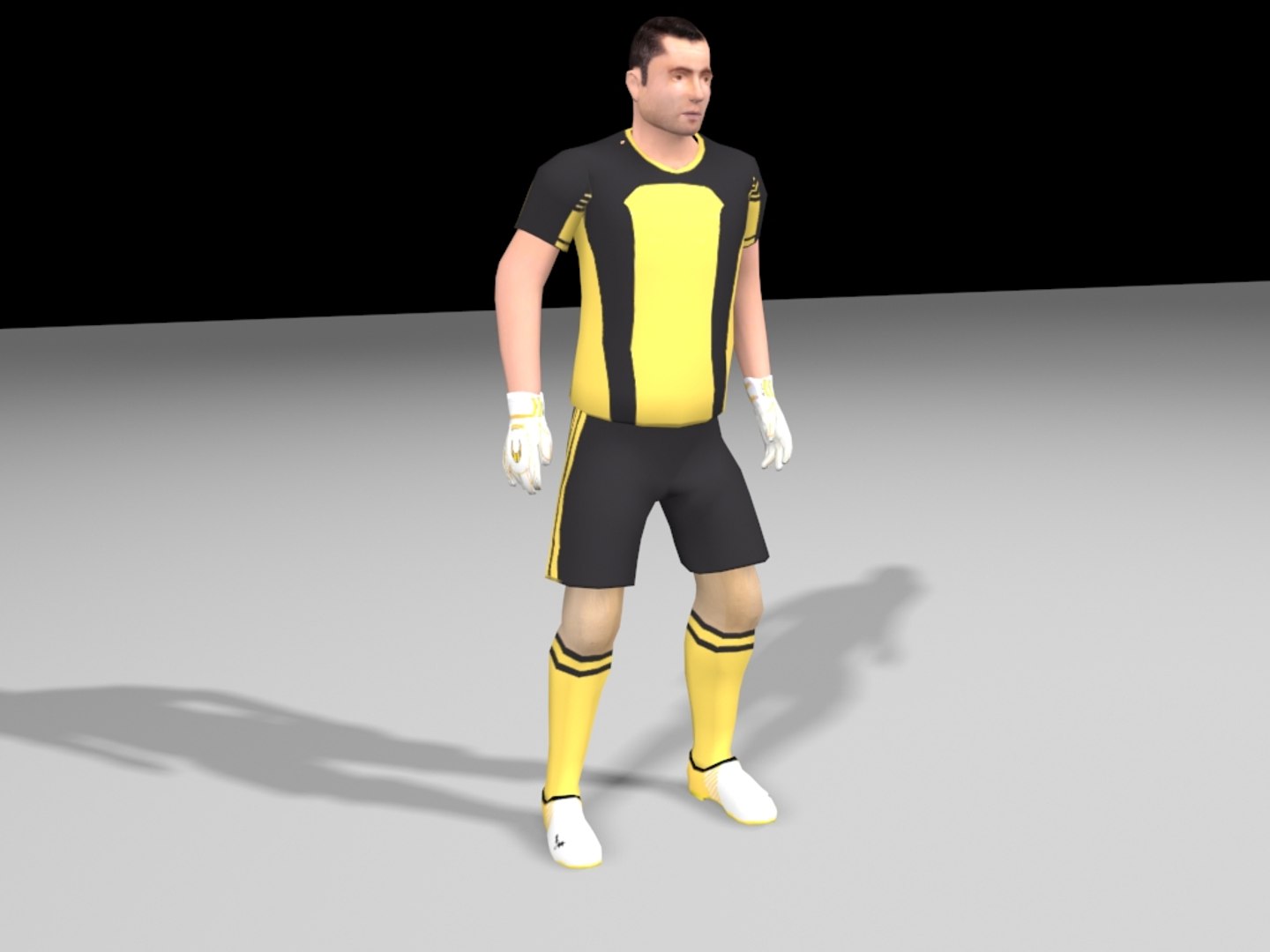 Low-poly Goalkeeper Animation 3d Max