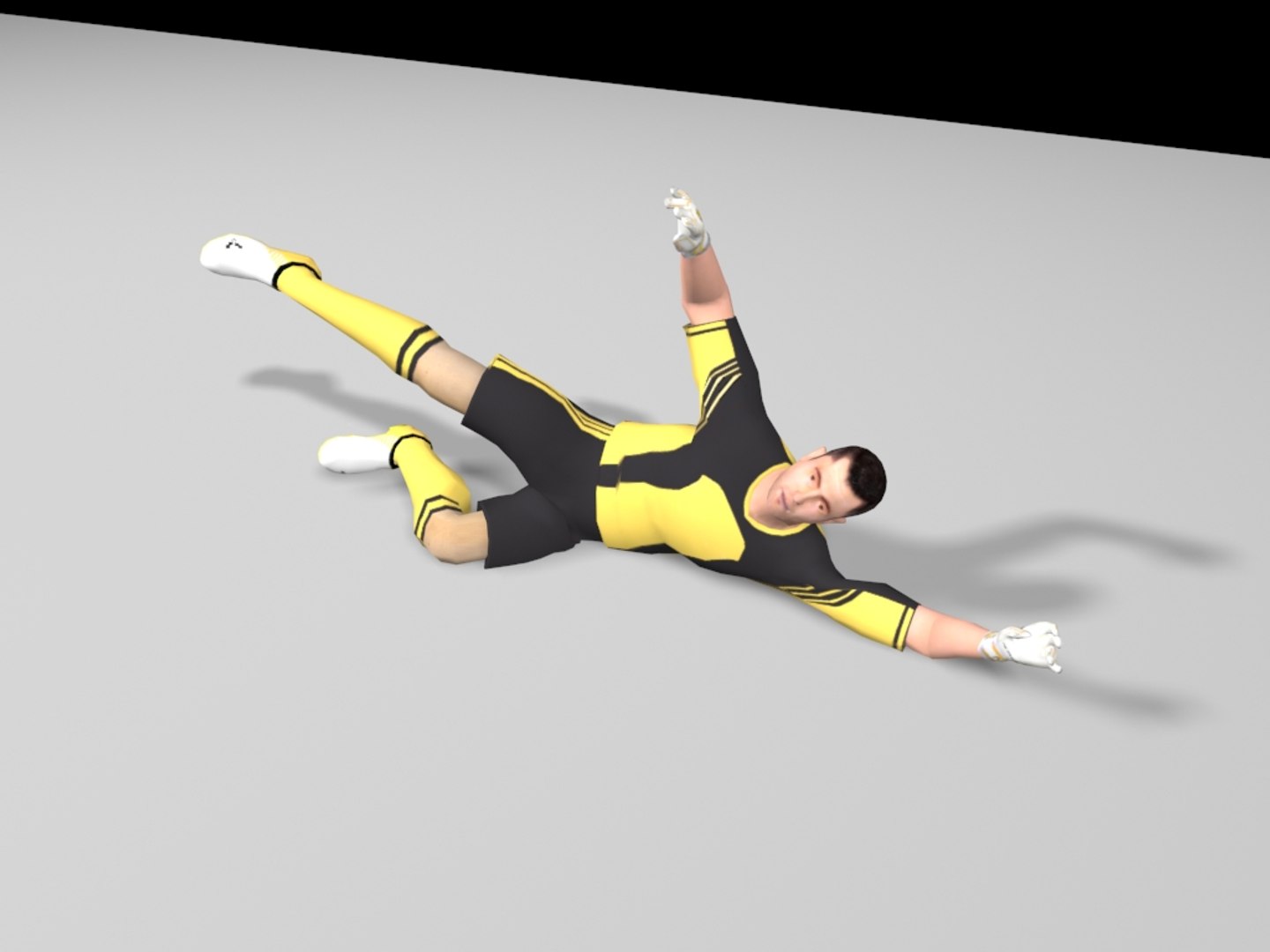 Low-poly Goalkeeper Animation 3d Max