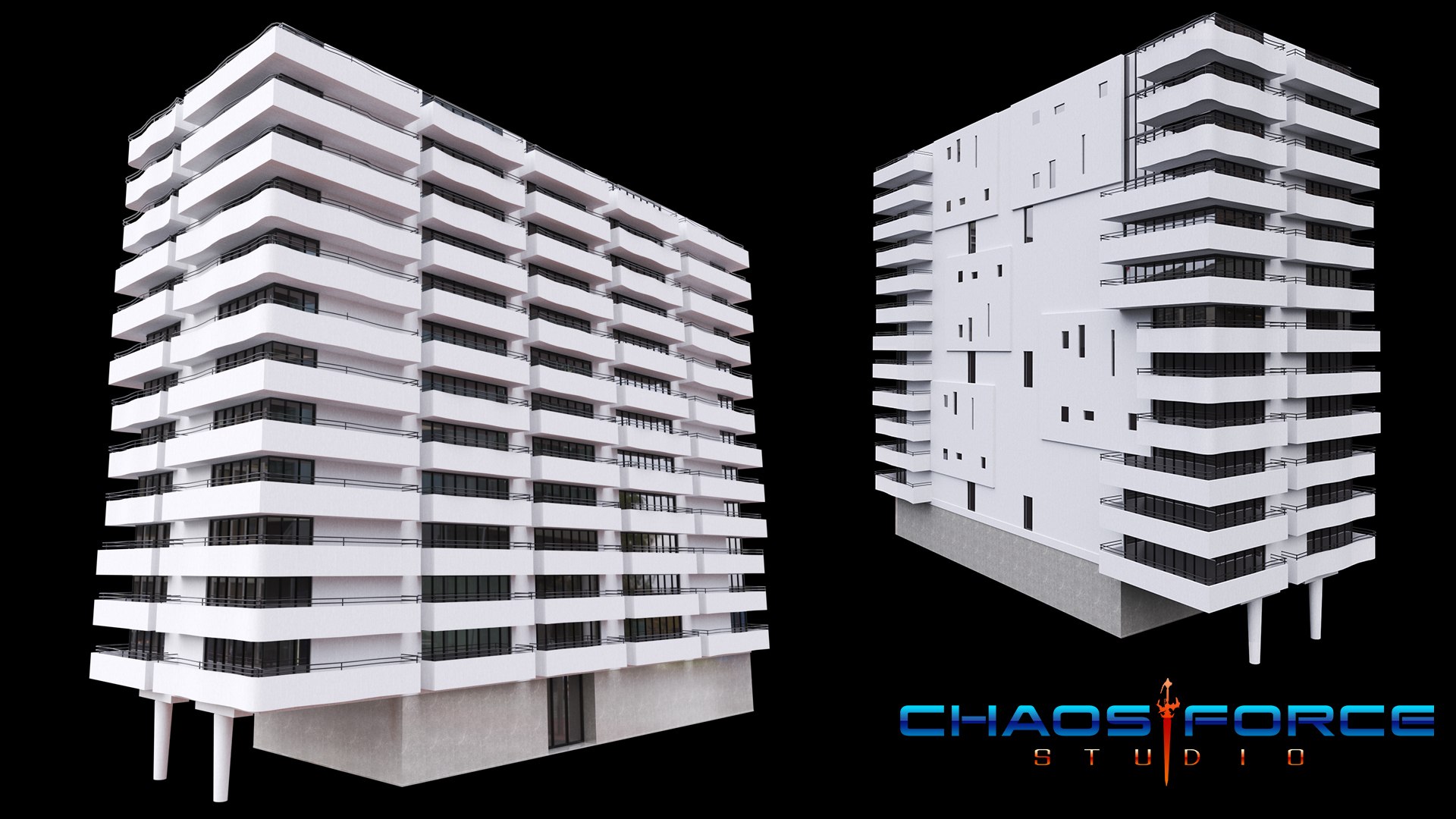 3D Miami Building 01 Model - TurboSquid 1354961