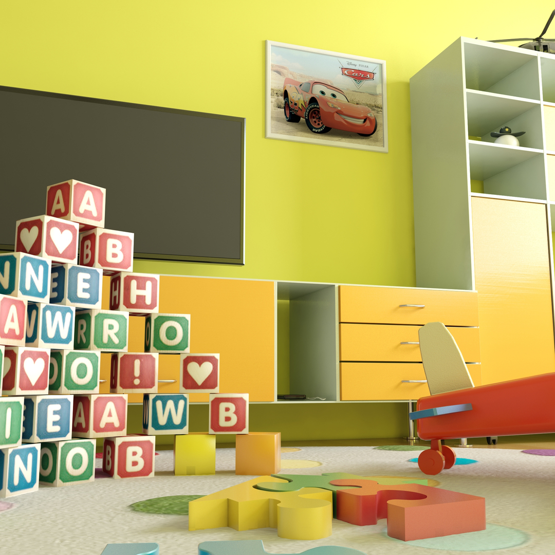 3d child room