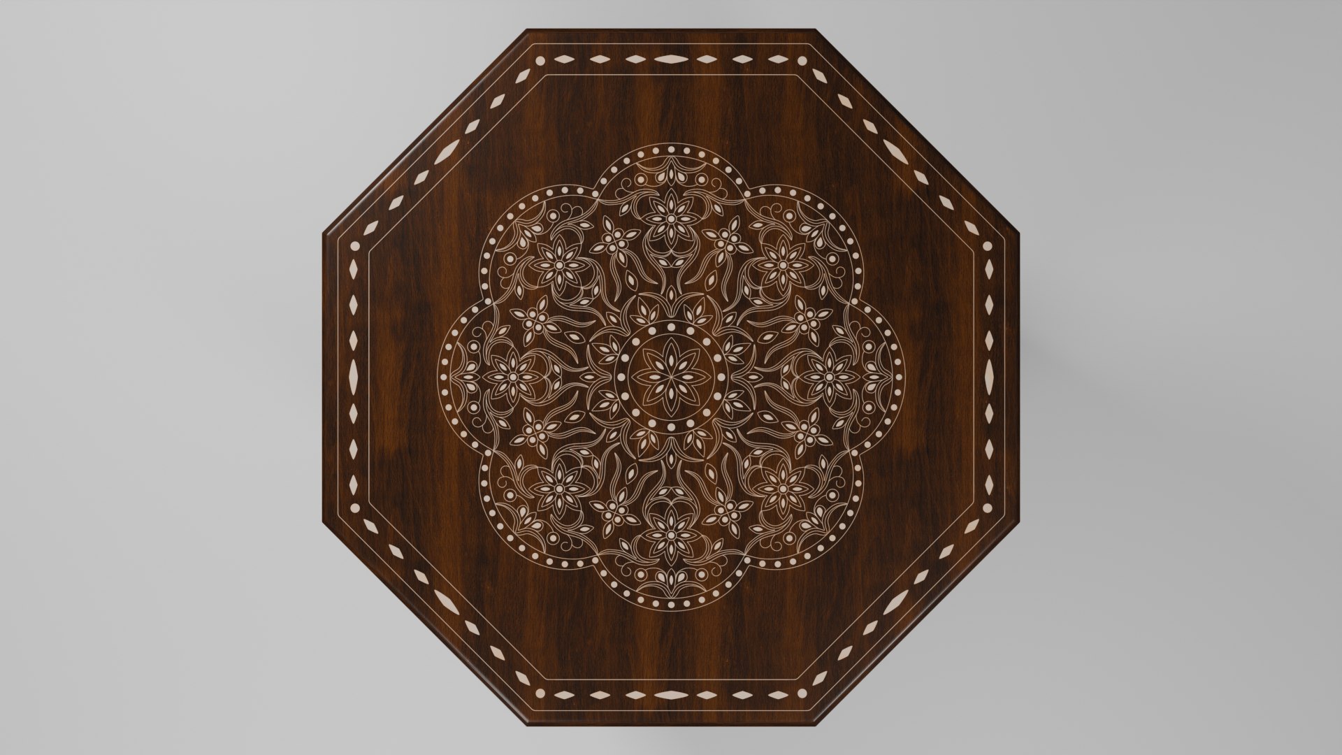 Moroccan Traditional Octagonal Side Table Model - TurboSquid 2259342