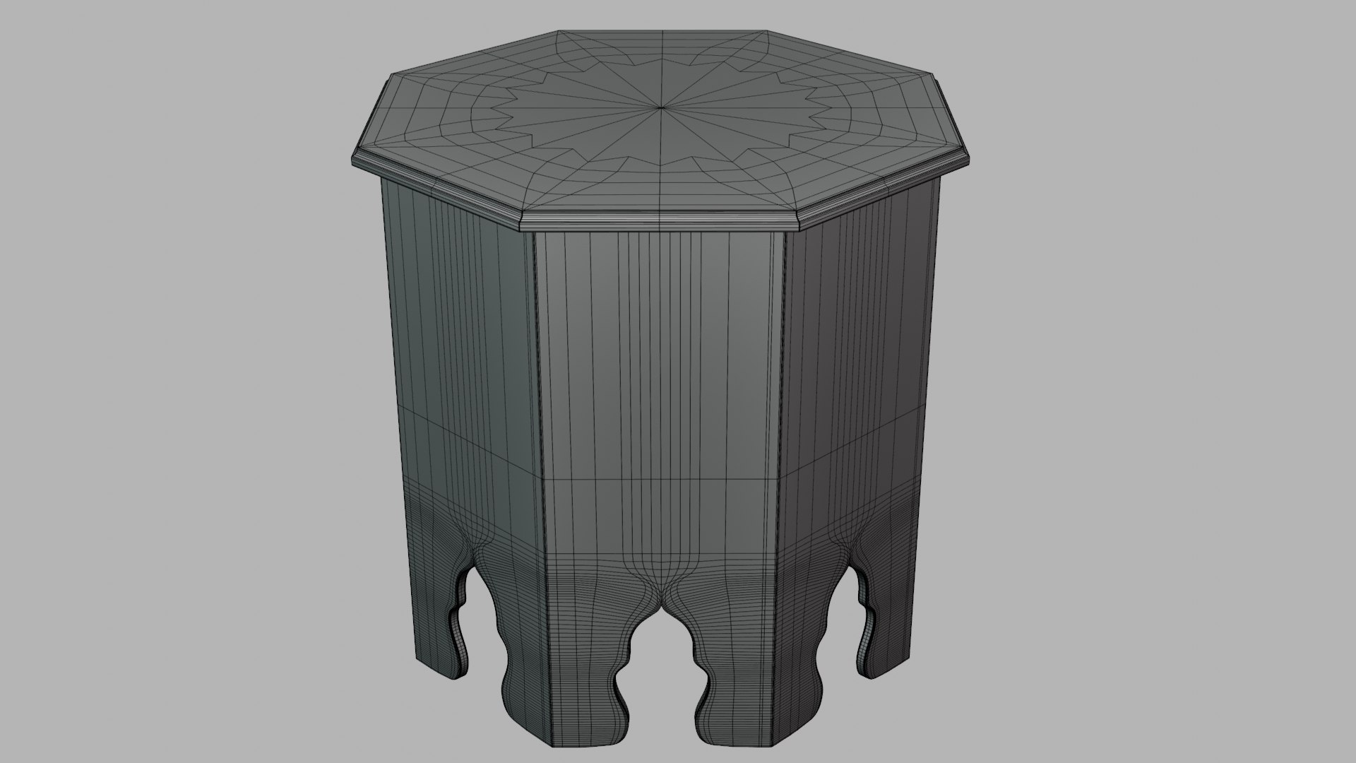Moroccan Traditional Octagonal Side Table Model - TurboSquid 2259342