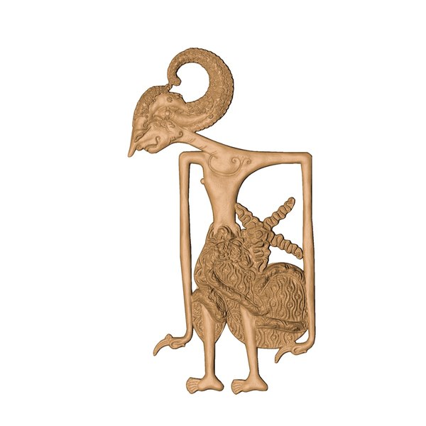 modelo 3d STL Files Relief Karakter Arjuna Pewayangan - TurboSquid 2093265