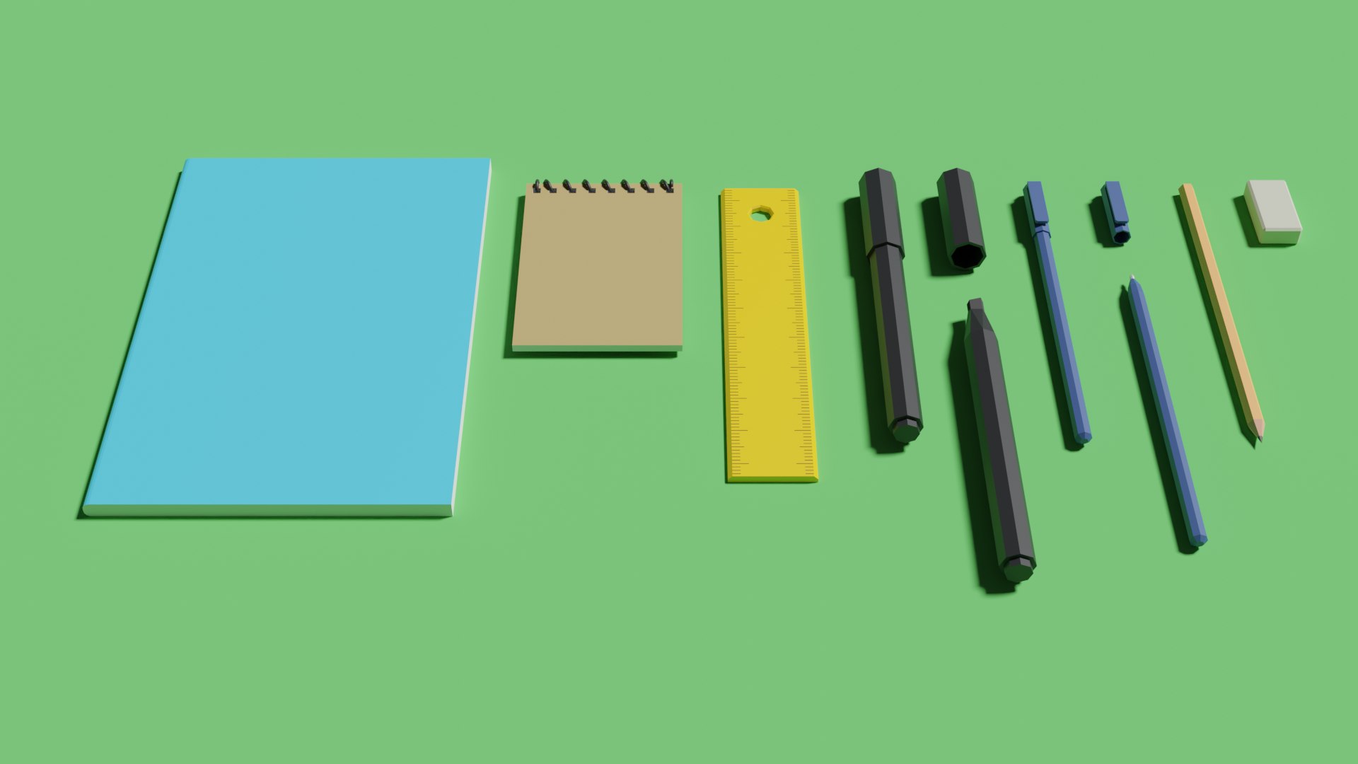 Stationery Office Notebook 3D - TurboSquid 1693156