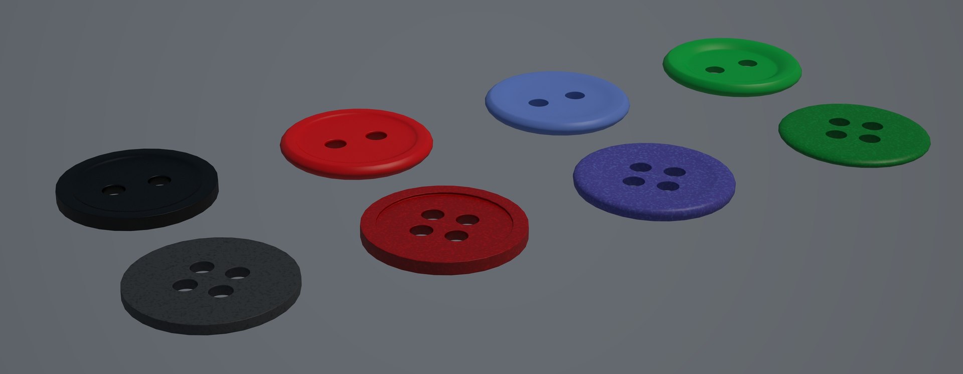 button suit 3d model