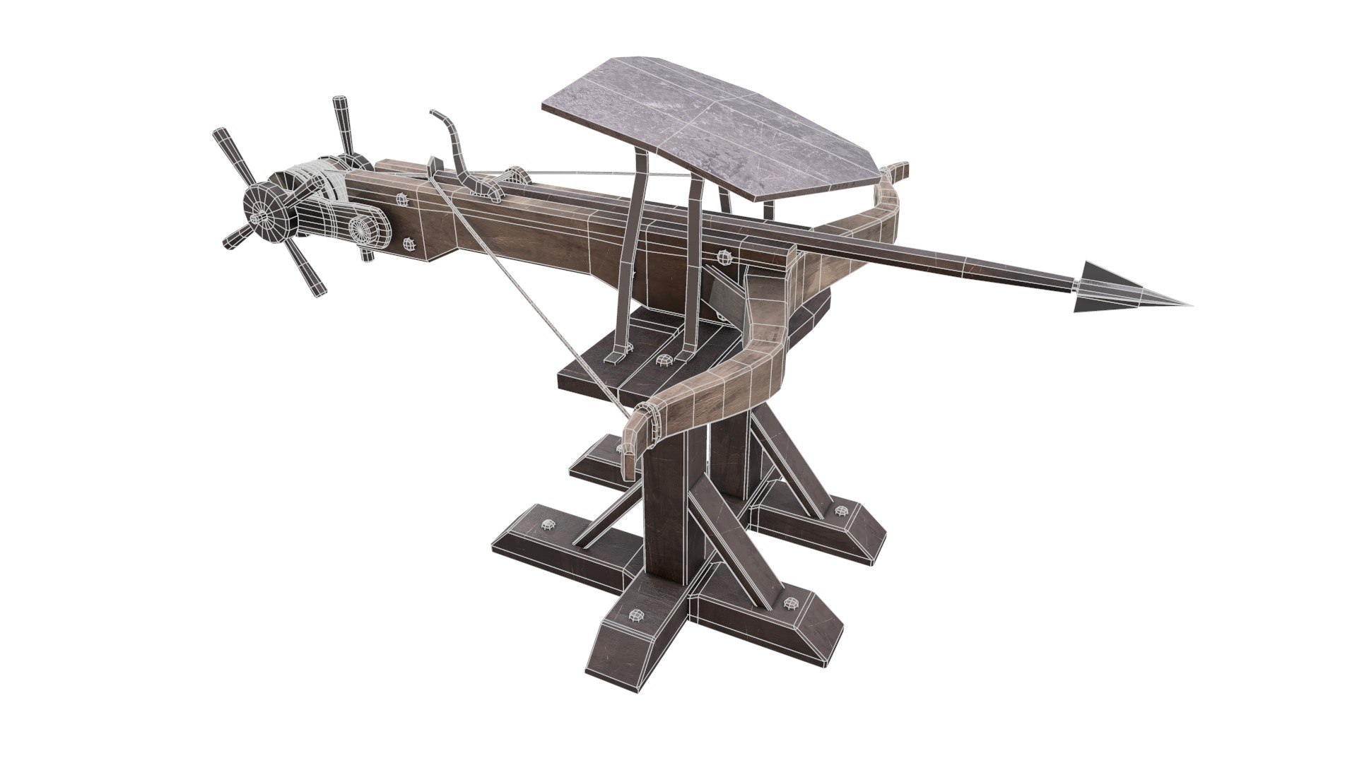 Medieval Balista 3D Model - TurboSquid 2288773