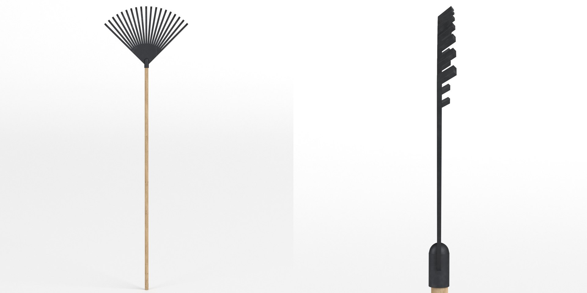 3d Model Rake Rendered Scenes