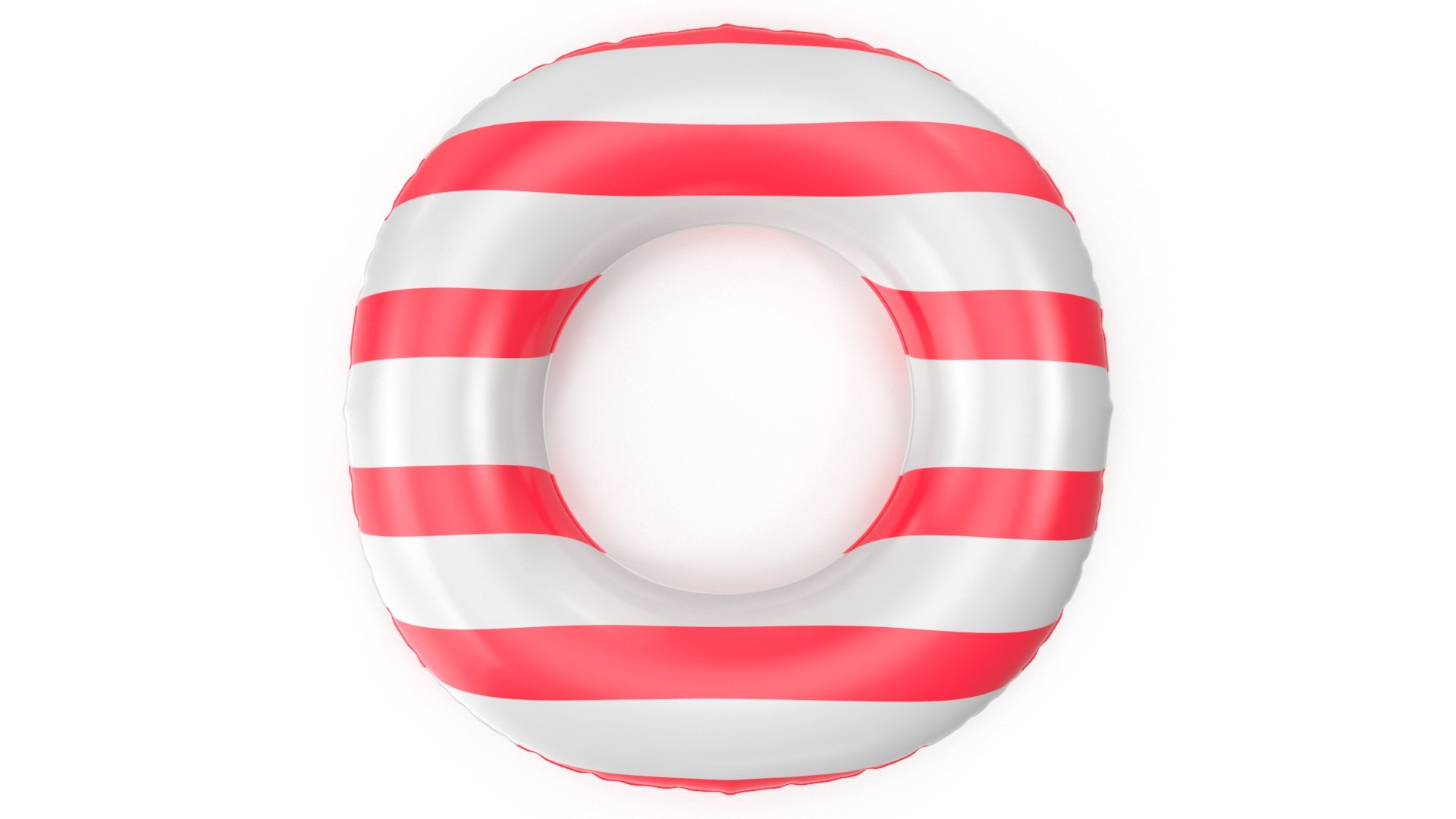 Pool Tubes with Red Striped Print model - TurboSquid 1753436