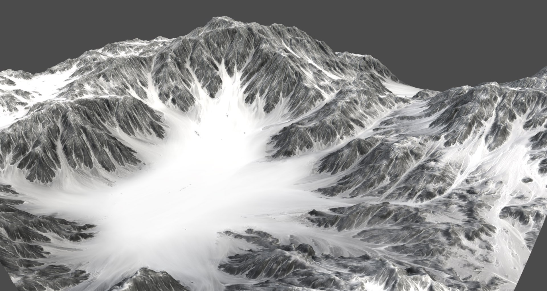 3D Snow Terrain Model - TurboSquid 1302473
