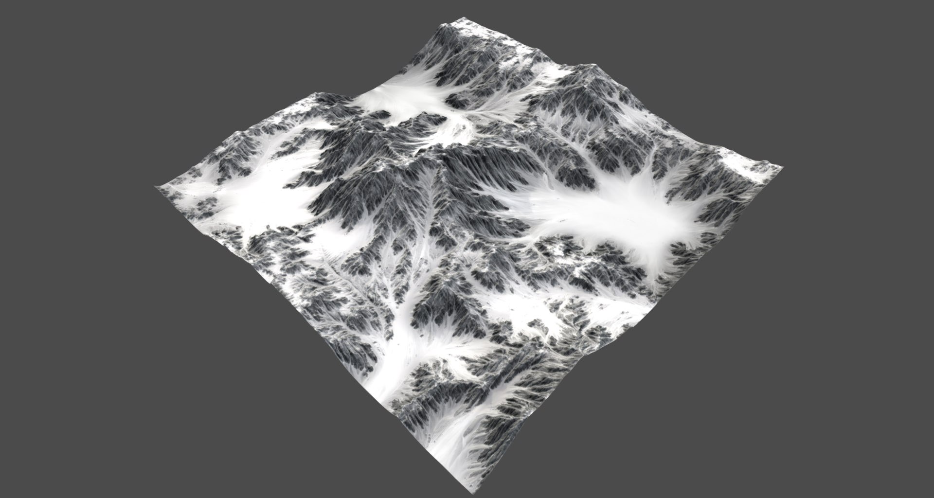 3D Snow Terrain Model - TurboSquid 1302473