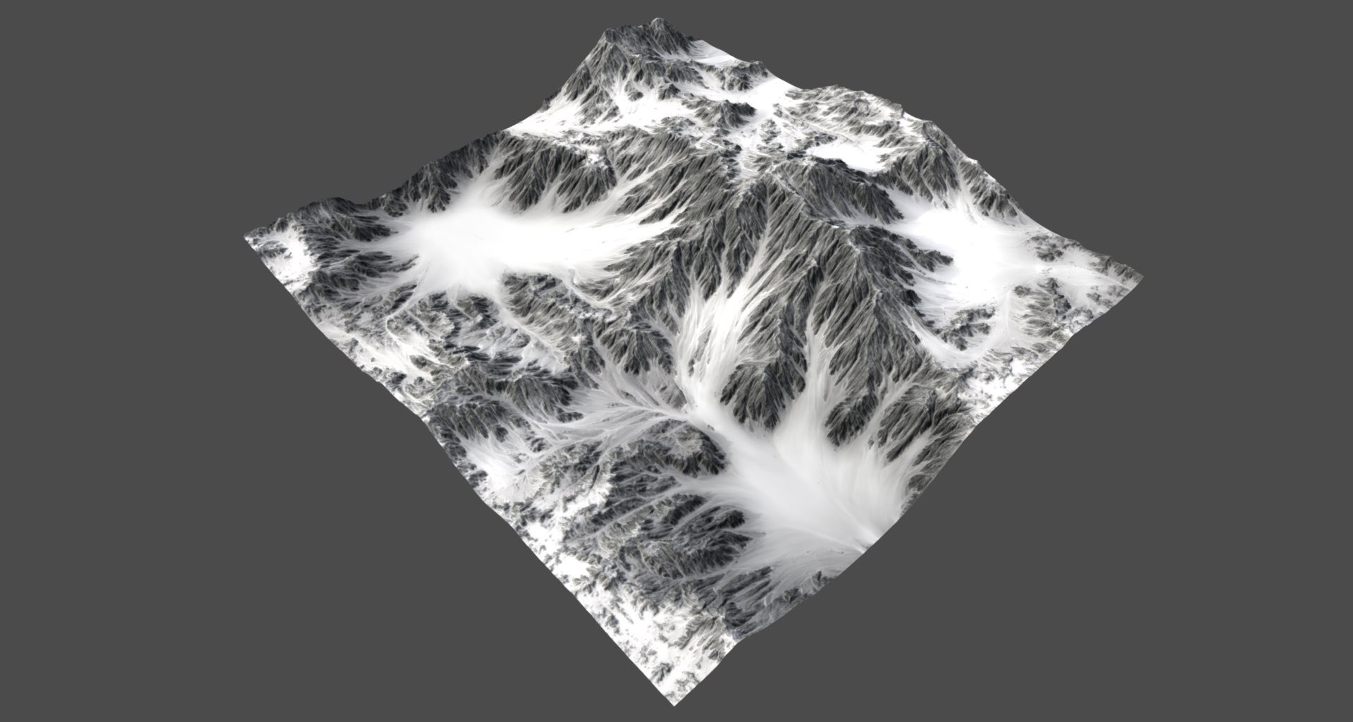 3D Snow Terrain Model - TurboSquid 1302473